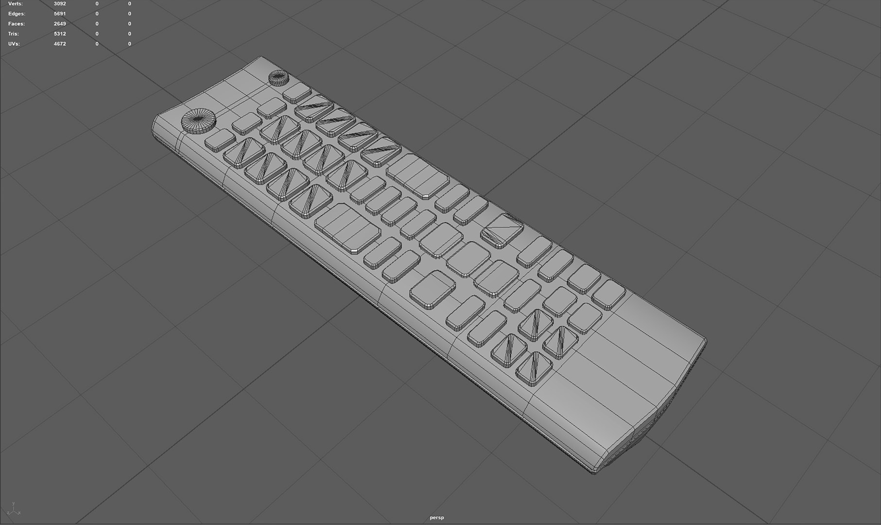 3D Remote Control For TV Model - TurboSquid 2022059