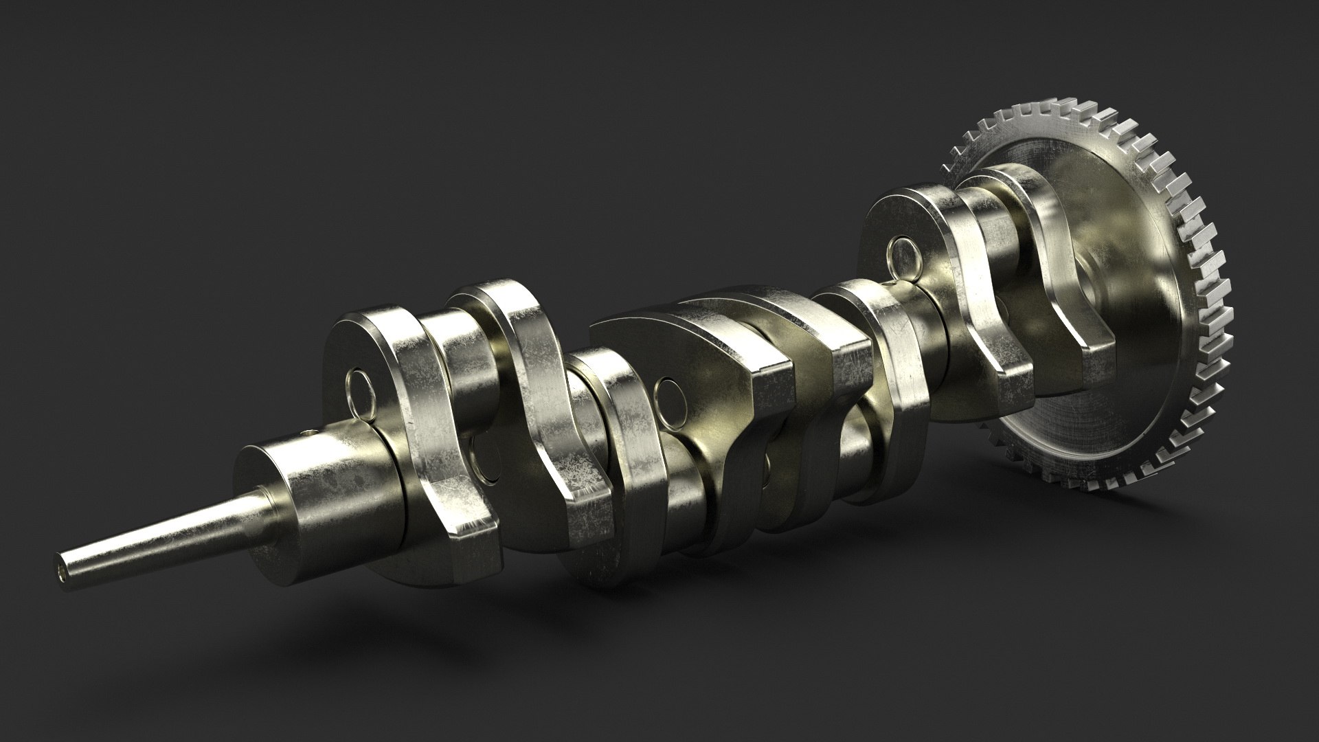Engine Crankshaft 3D Model - TurboSquid 2323052