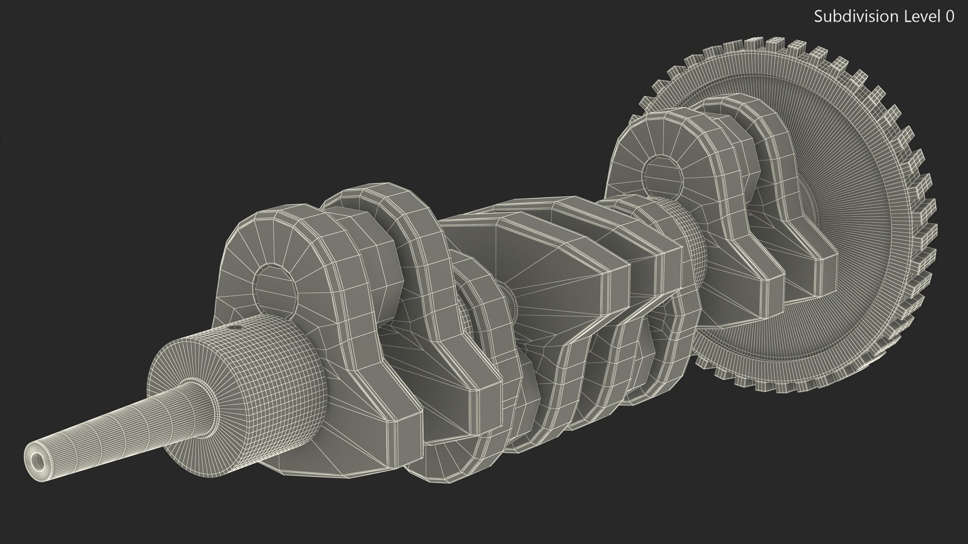 Engine Crankshaft 3D Model - TurboSquid 2323052
