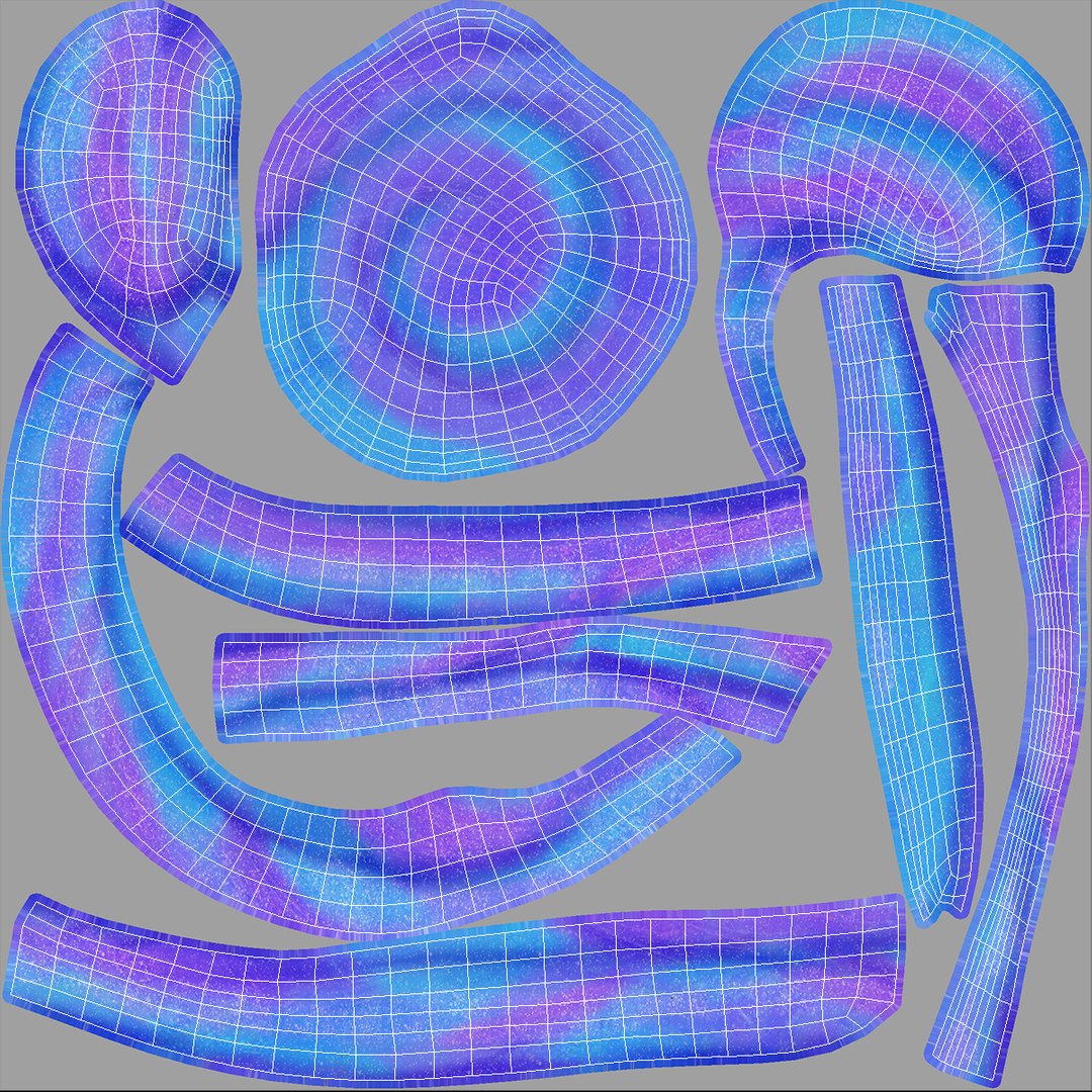 3D Blue Purple Toy Slimes - TurboSquid 2113750