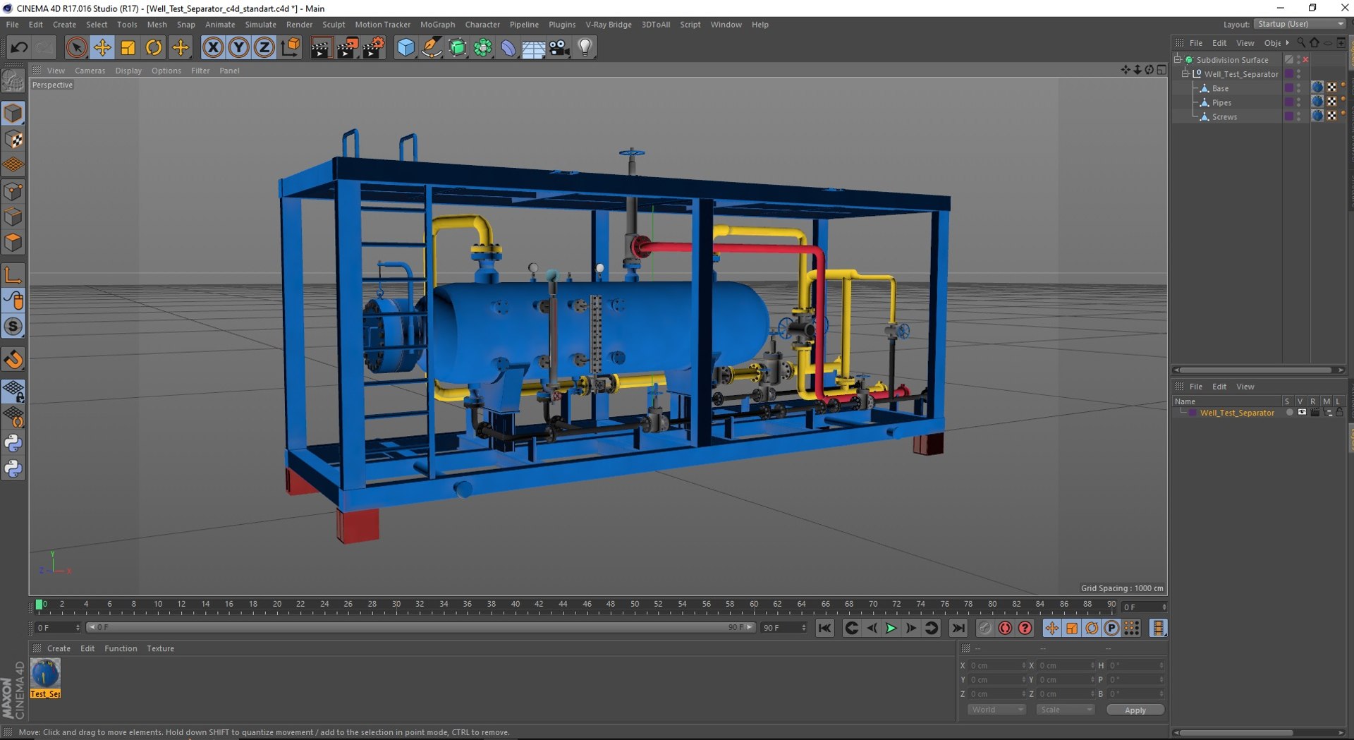 3D Well Test Separator - TurboSquid 2202805