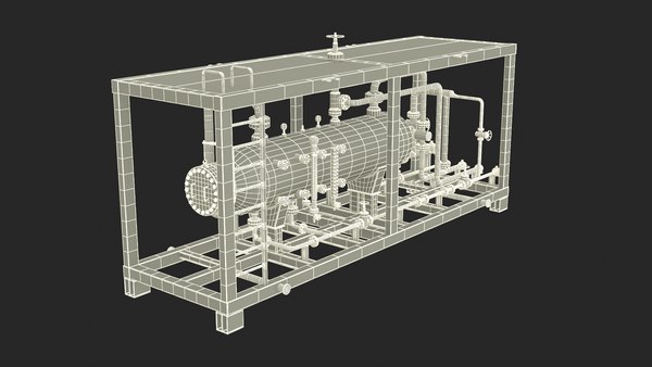 modelo 3d Separador de prueba de pozos - TurboSquid 2202805