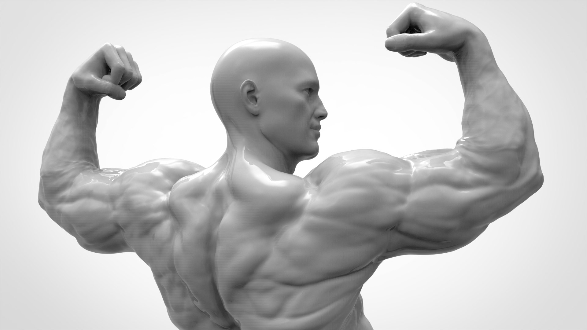 Bodybuilder Pose - Anatomy Model - TurboSquid 2184937