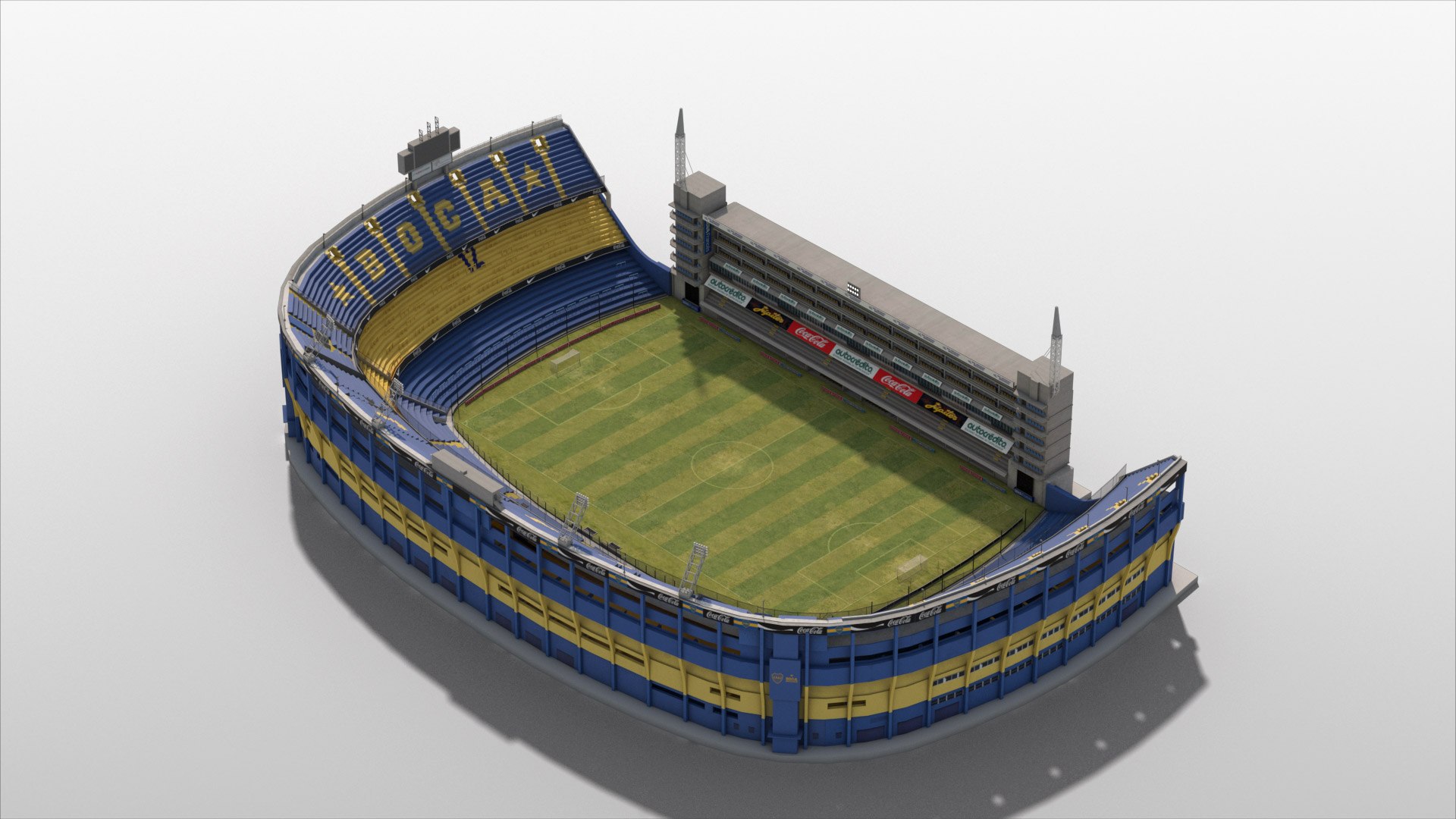 3D Model Boca Juniors Stadium - TurboSquid 1225836