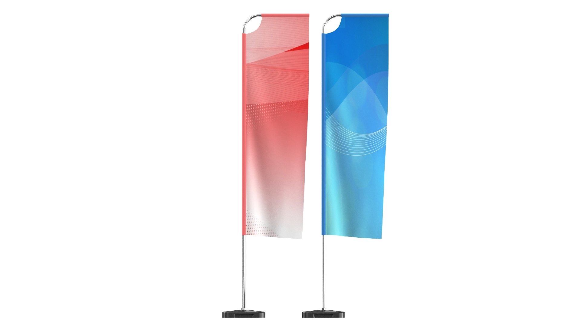 Detailed Flag Banner 02 Model - TurboSquid 2061498