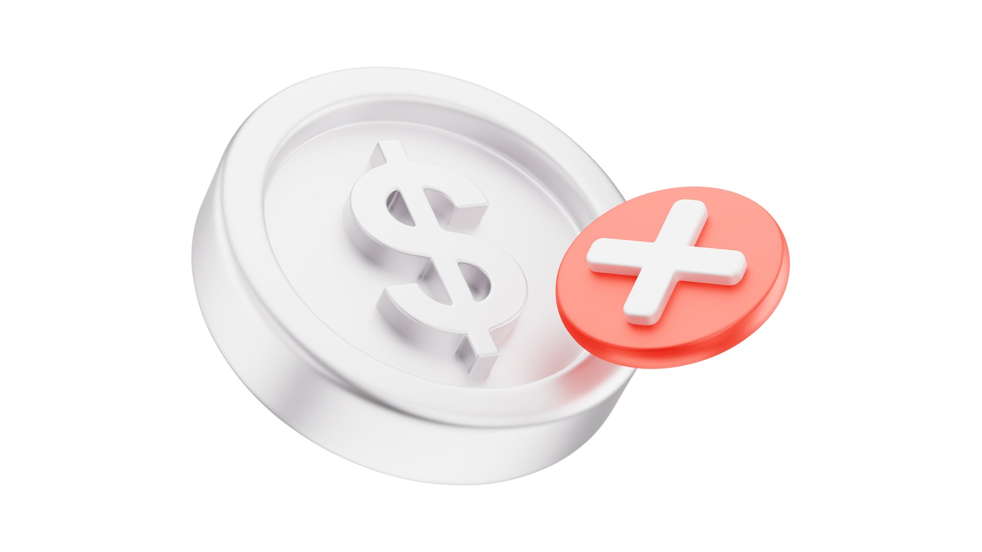 Coin Dollar Success Cancel Icon Mini Pack 3D Model - TurboSquid 2502717