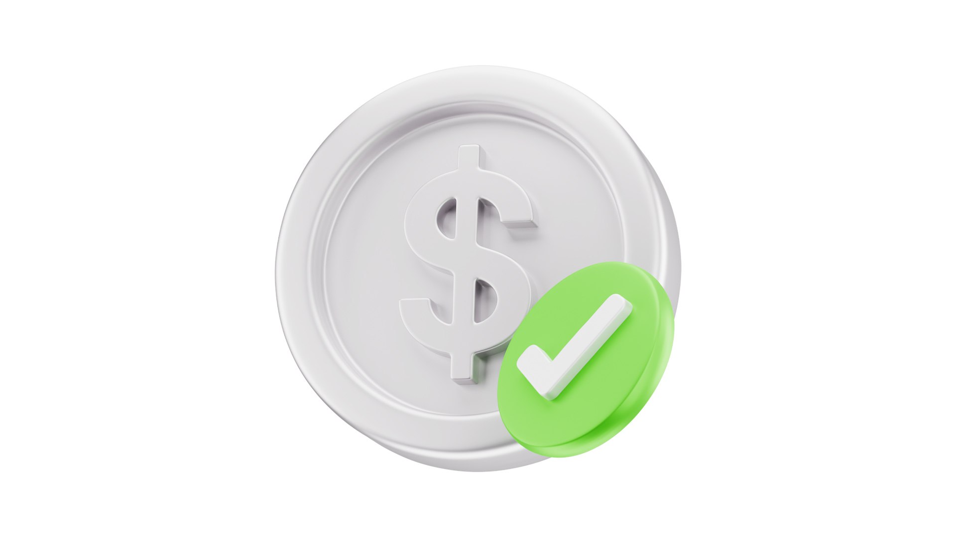 Coin Dollar Success Cancel Icon Mini Pack 3D Model - TurboSquid 2502717