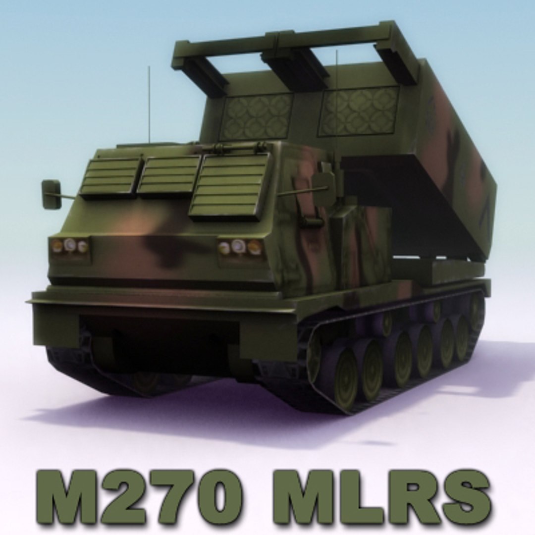 3d M270 Mlrs Artillery Model