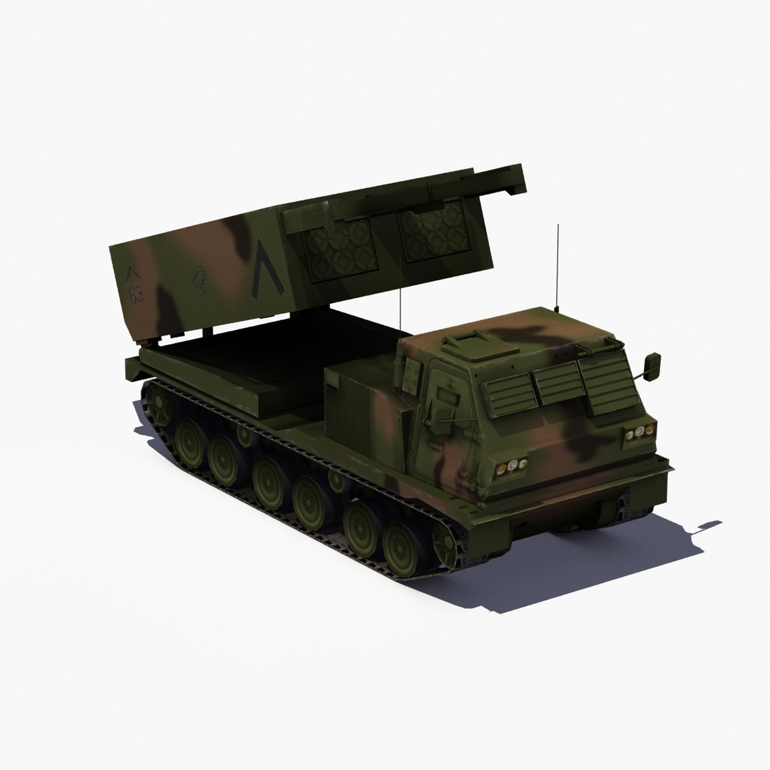 3d M270 Mlrs Artillery Model
