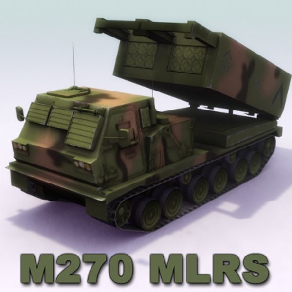3d m270 mlrs artillery model