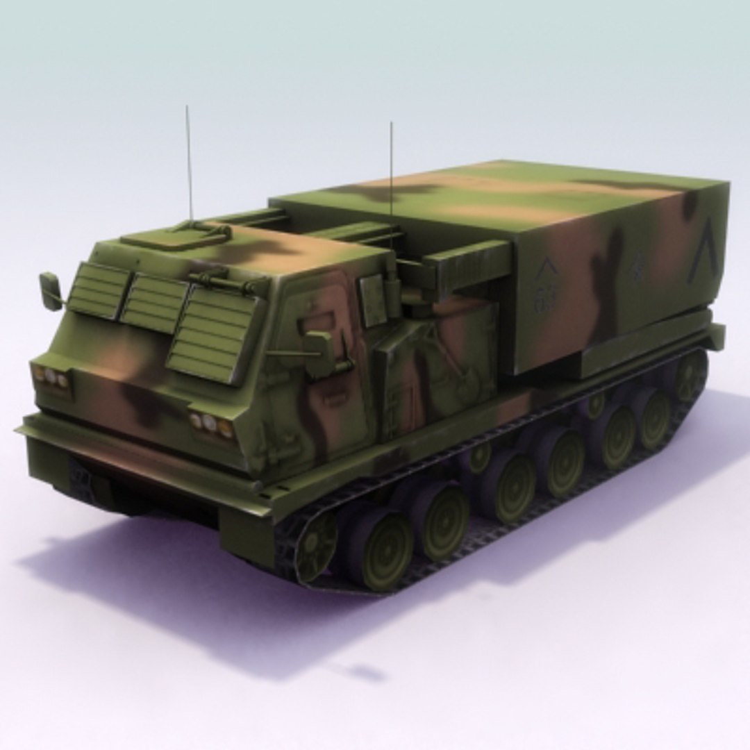 3d M270 Mlrs Artillery Model