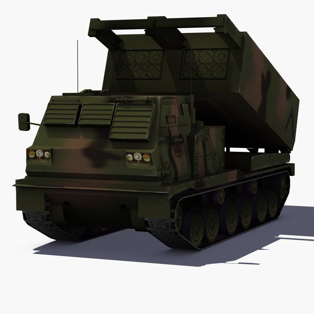 3d m270 mlrs artillery model