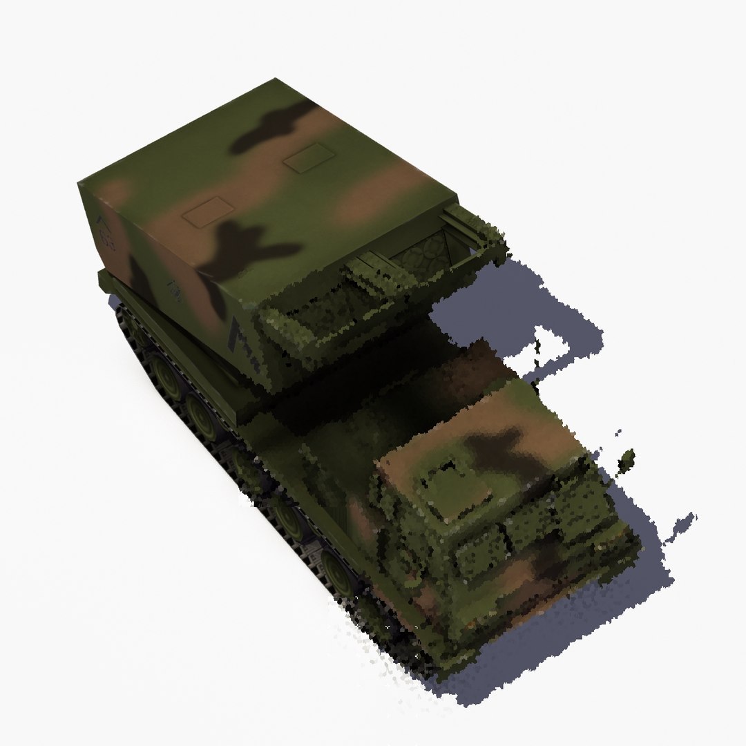 3d M270 Mlrs Artillery Model