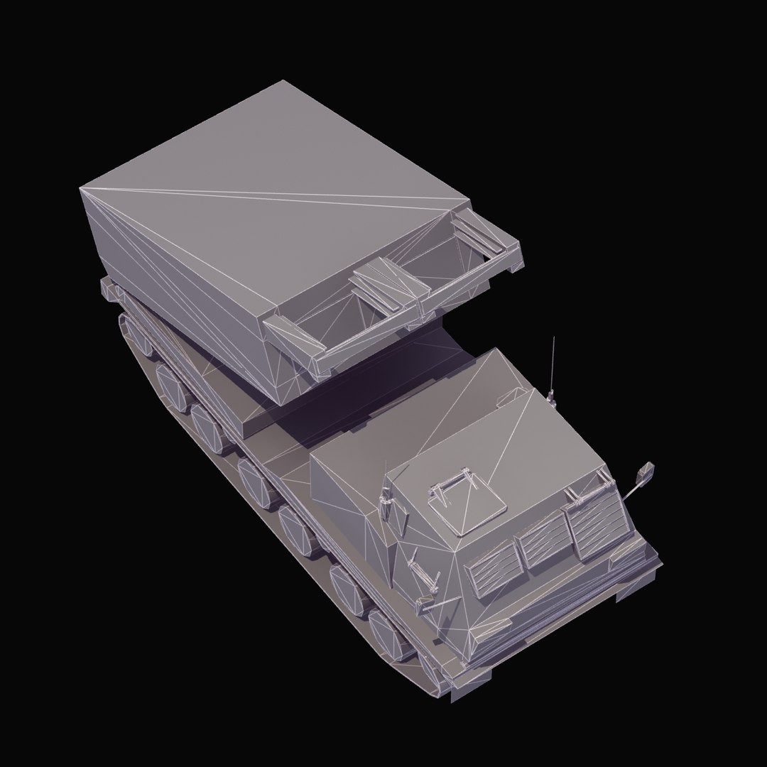 3d M270 Mlrs Artillery Model