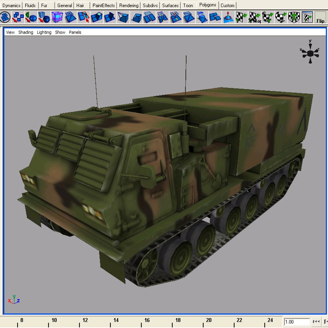 3d M270 Mlrs Artillery Model