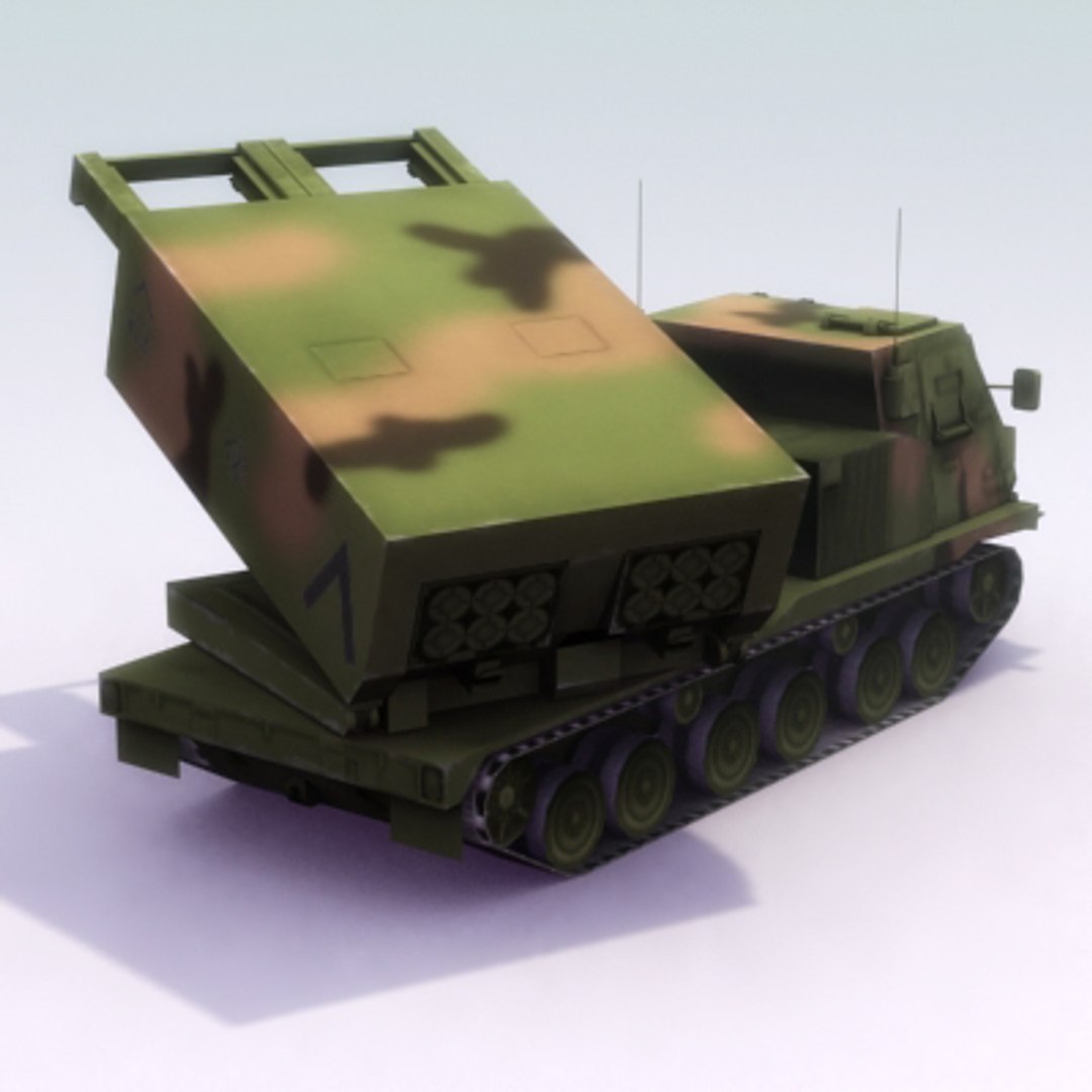 3d M270 Mlrs Artillery Model