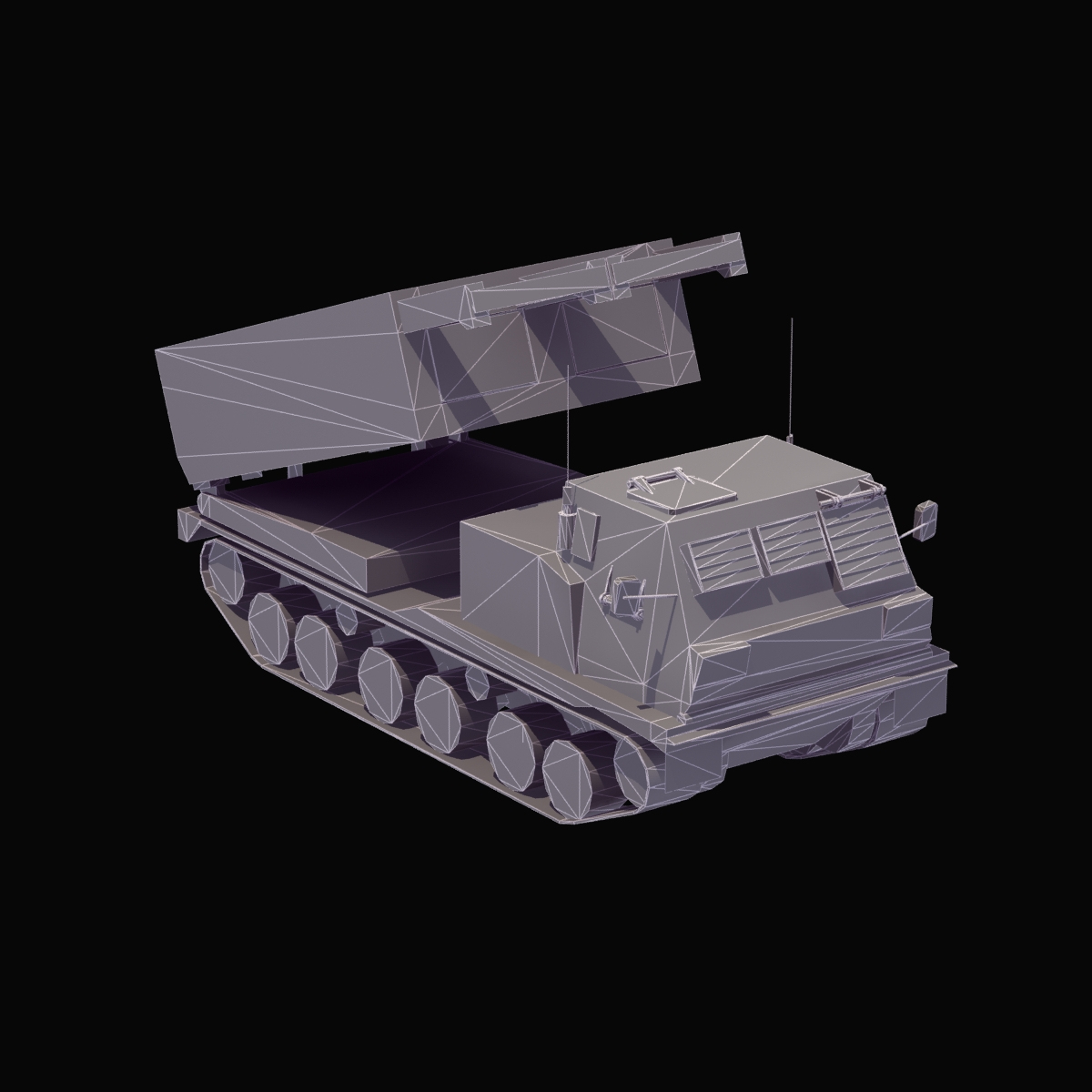 3d m270 mlrs artillery model