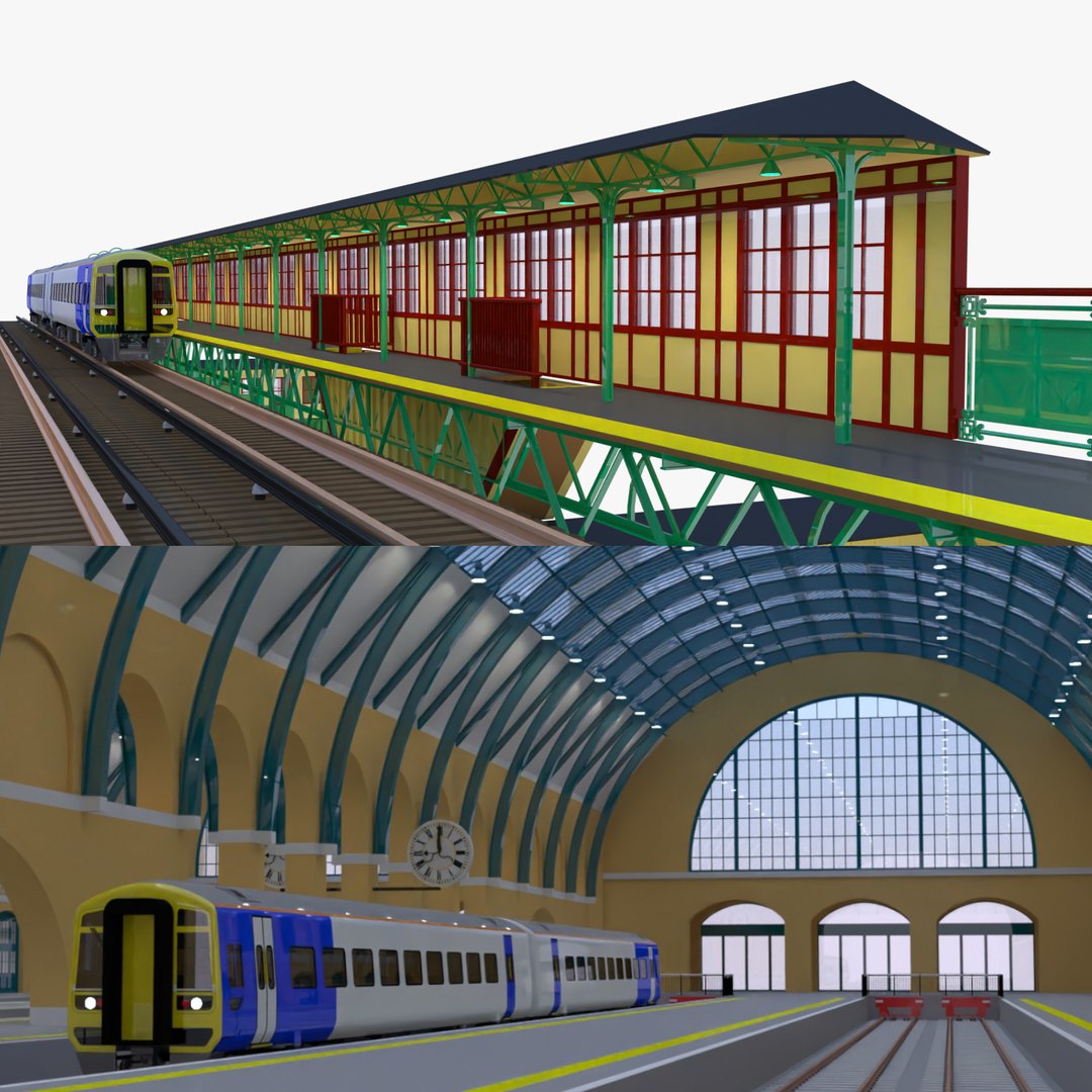 British Railway Stations 3D - TurboSquid 2309347