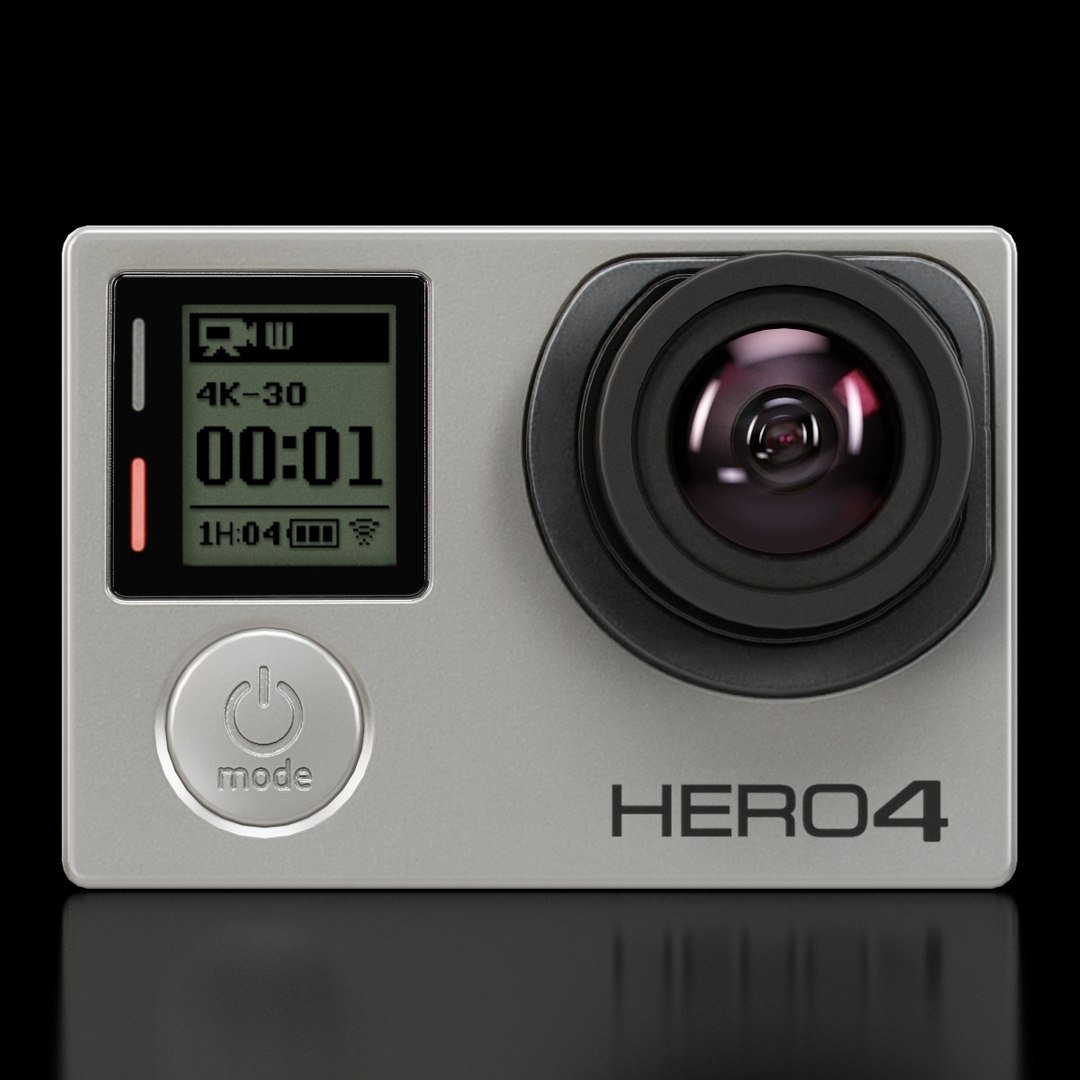 3d model gopro hero4 black edition