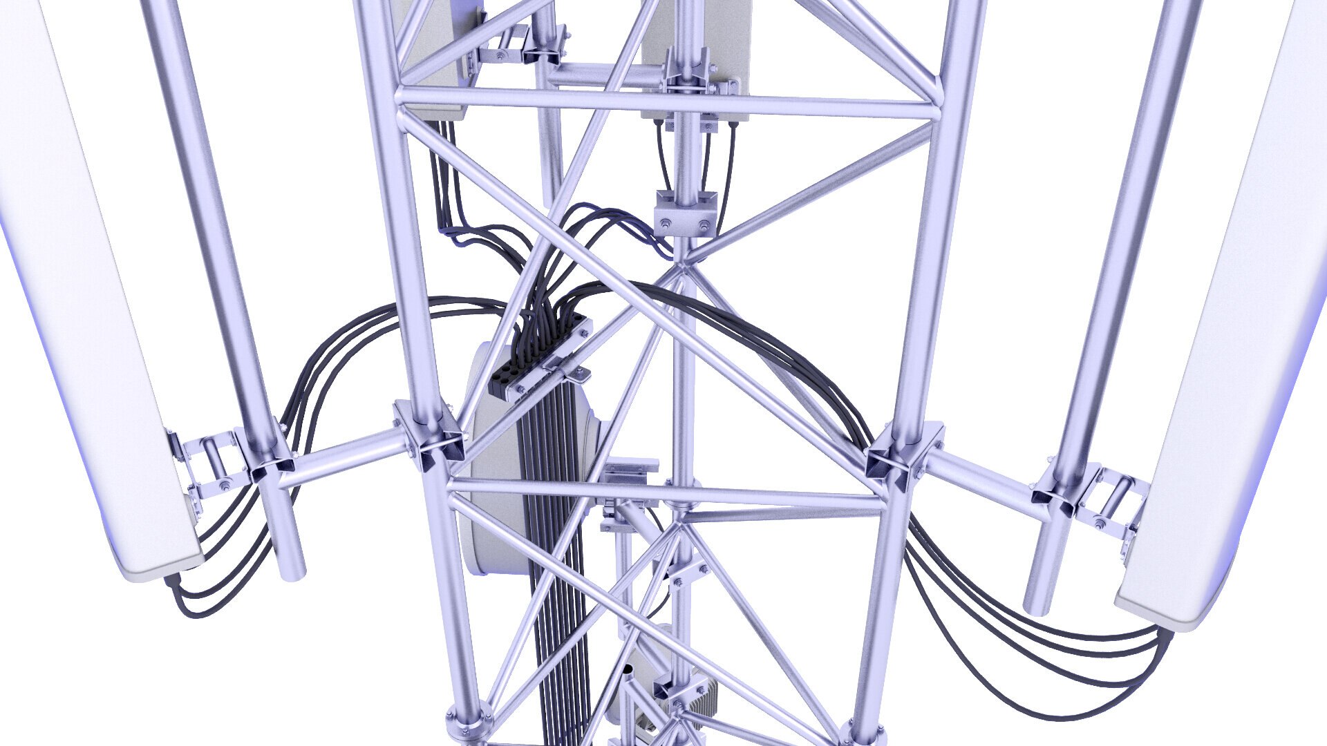 3D Professional Cell Tower 10 And Base Station Box SET - TurboSquid 2399567