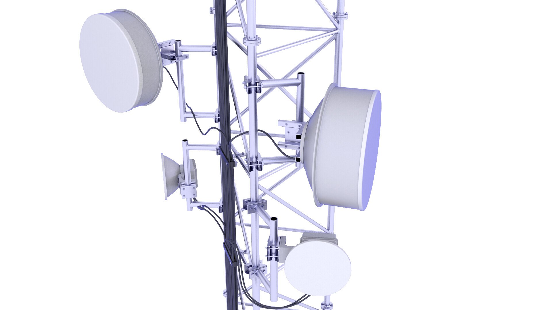 3D Professional Cell Tower 10 And Base Station Box SET - TurboSquid 2399567