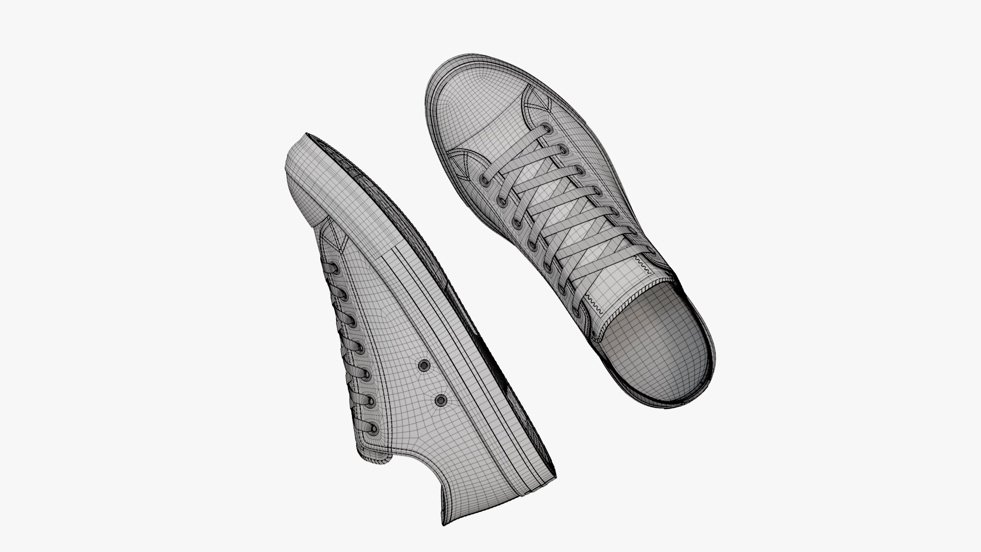 Chuck Taylor All Star Classic Low Top Cream 3D Model - TurboSquid 1944051