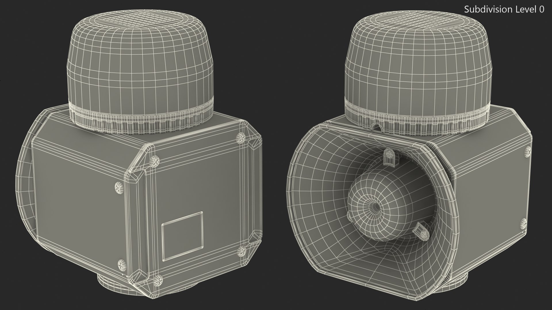 3D emergency siren beacon blue model - TurboSquid 1710052