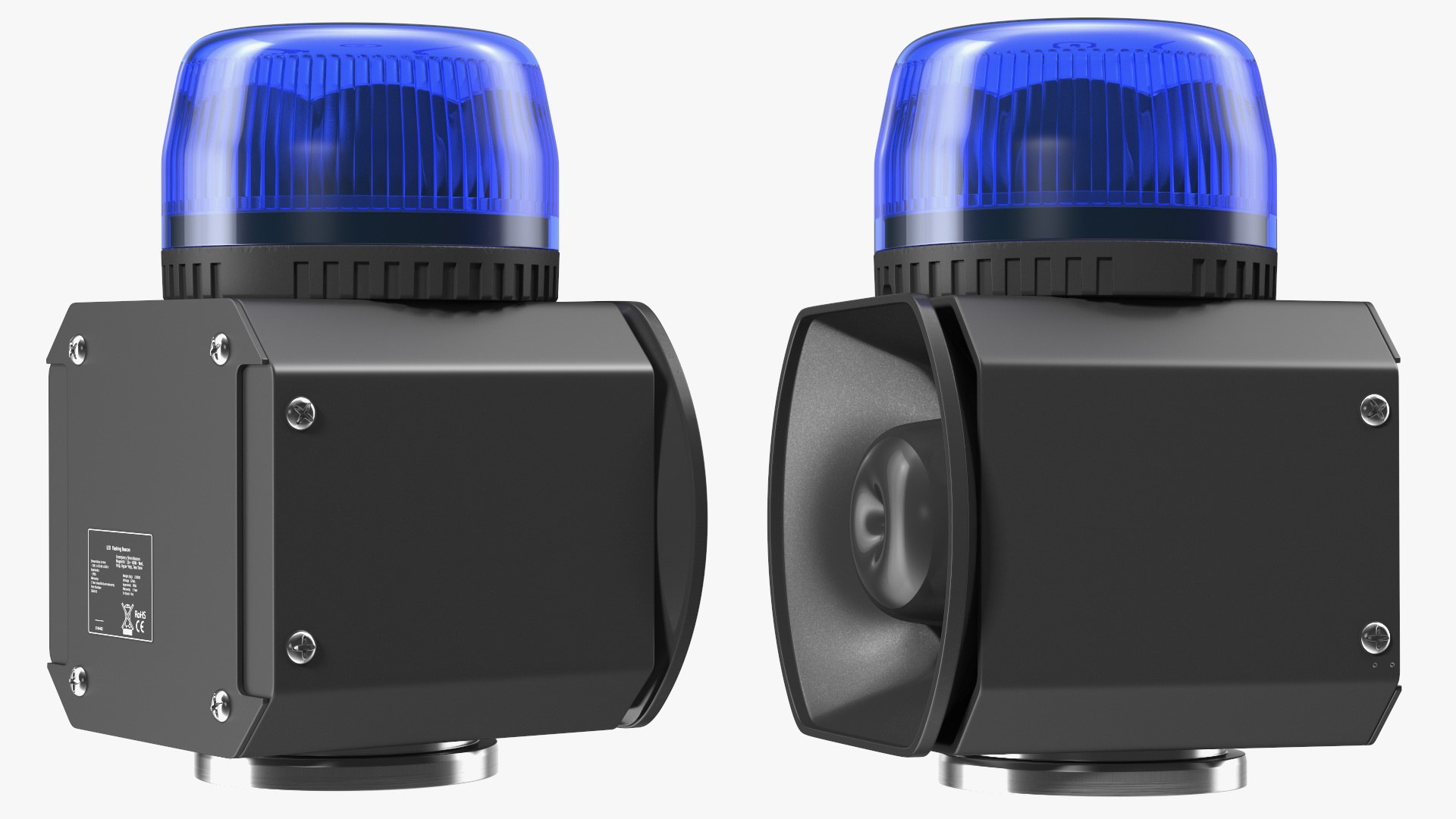 3D emergency siren beacon blue model - TurboSquid 1710052