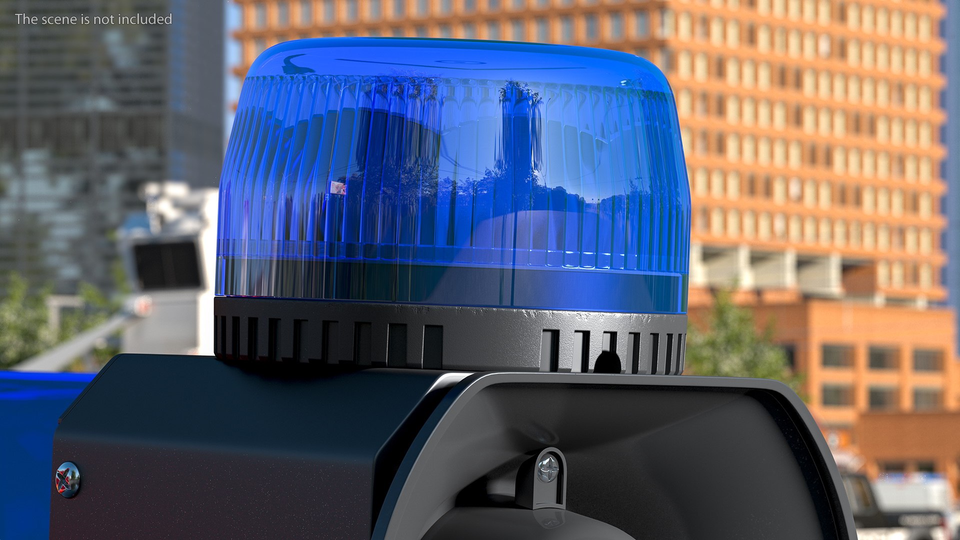 3D Emergency Siren Beacon Blue Model - TurboSquid 1710052