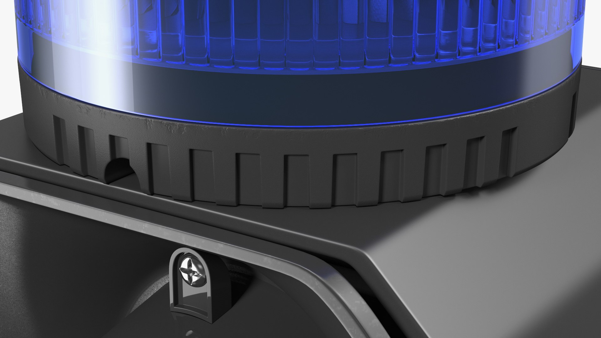 3D emergency siren beacon blue model - TurboSquid 1710052