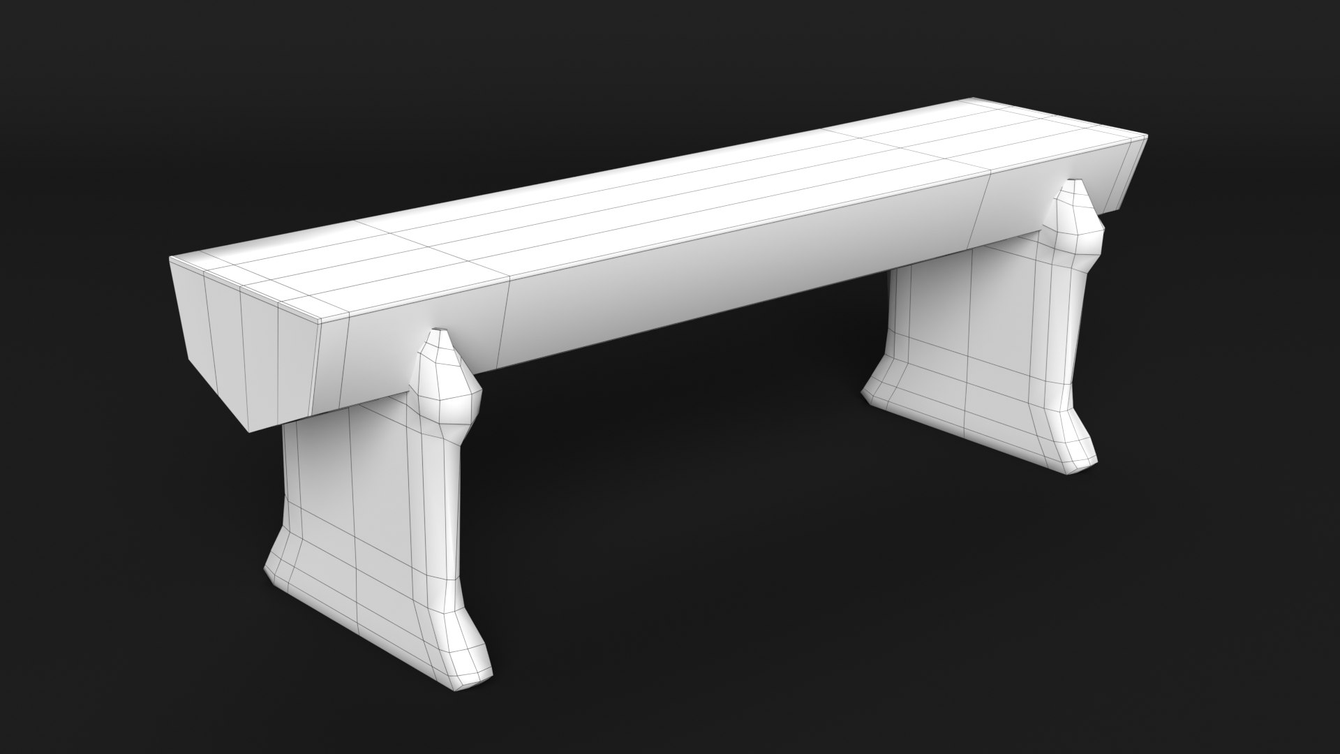 Wooden Log Bench 3D Model - TurboSquid 1654686