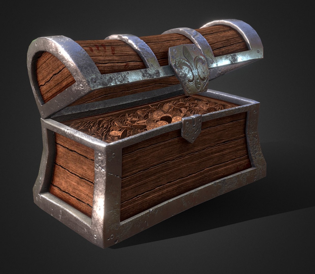 Chest Coins 3D Model - TurboSquid 1375861