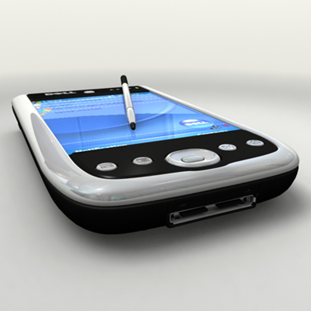 dell axim x50v pda 3d model