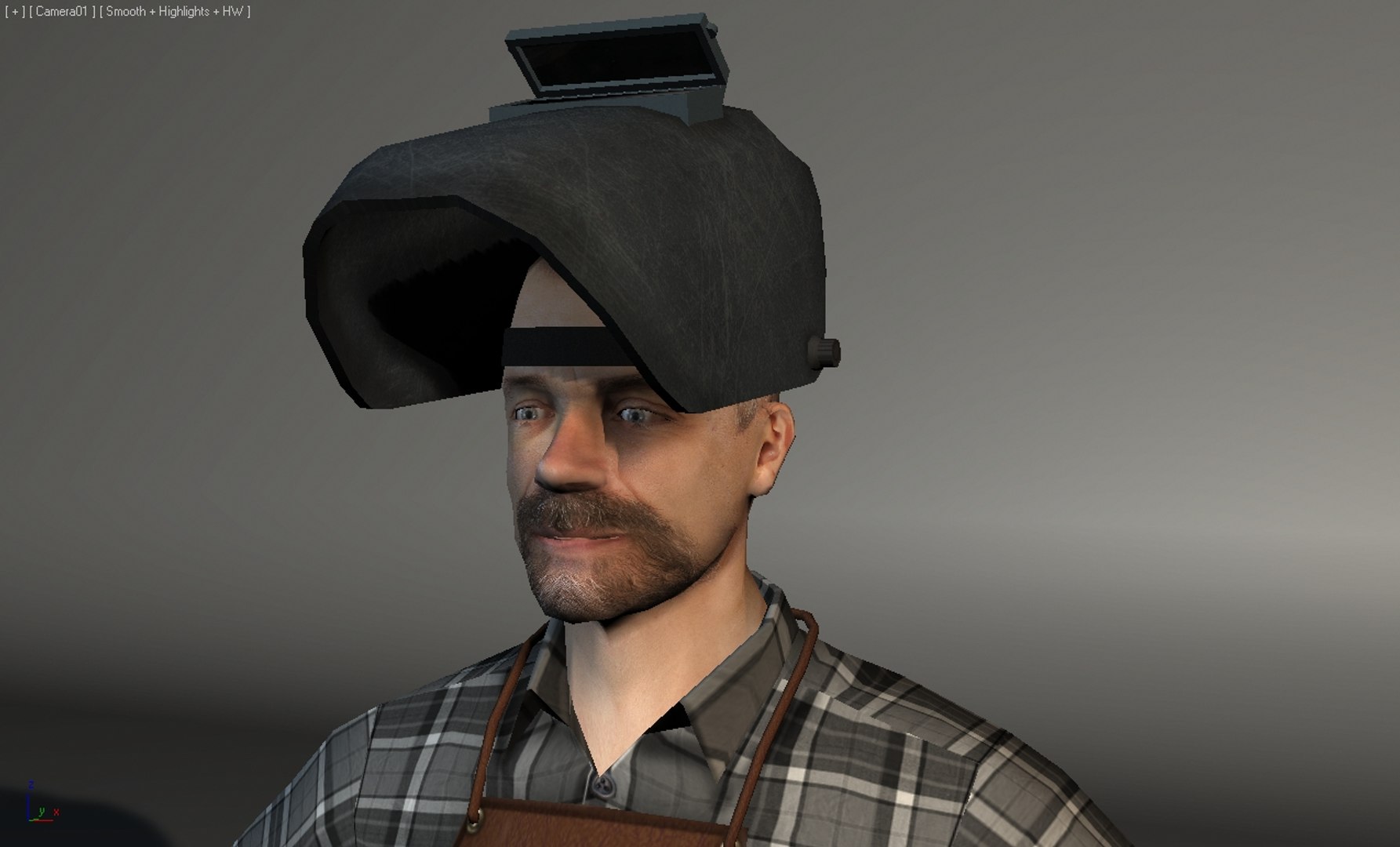 3ds Max Welder Worker