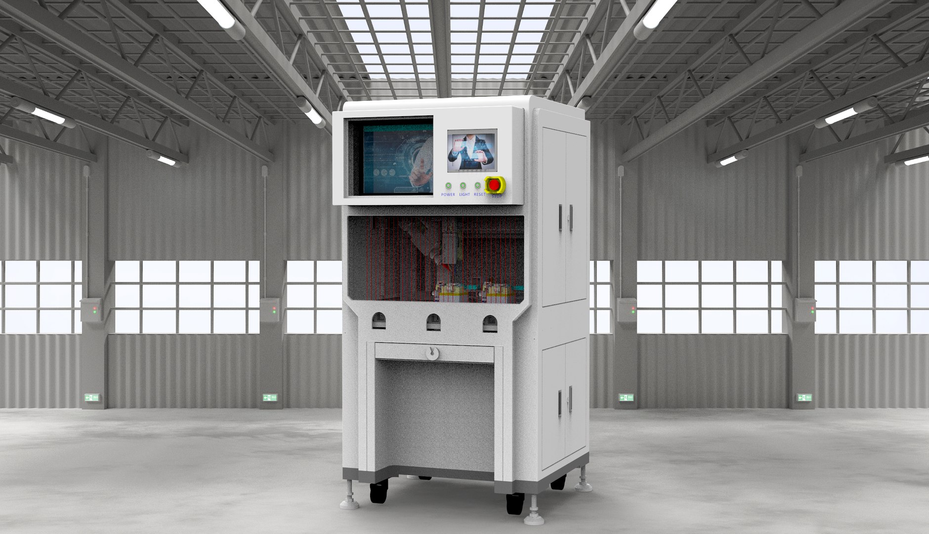 3D Laser Engraving Machine Model - TurboSquid 1539299