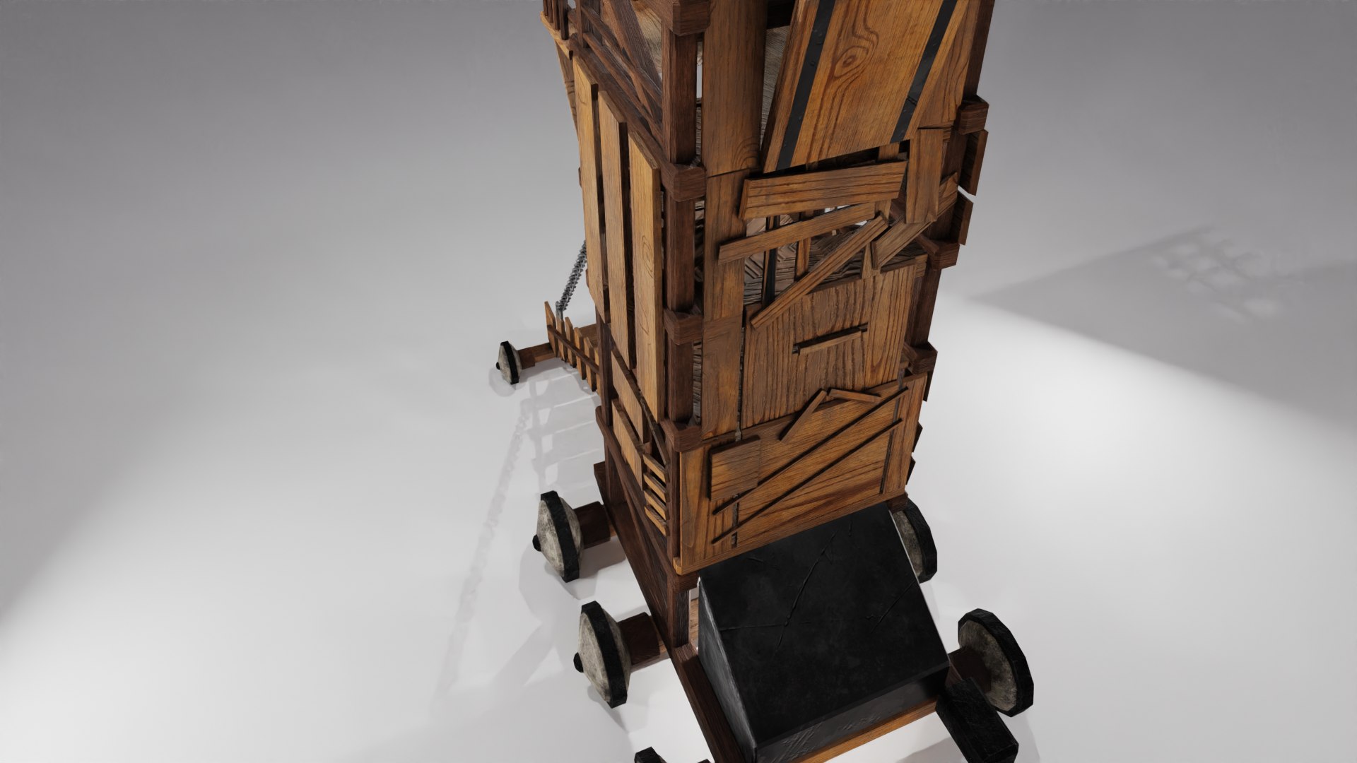 Low Poly Siege Tower With 4K Textures 3D Model - TurboSquid 2183060