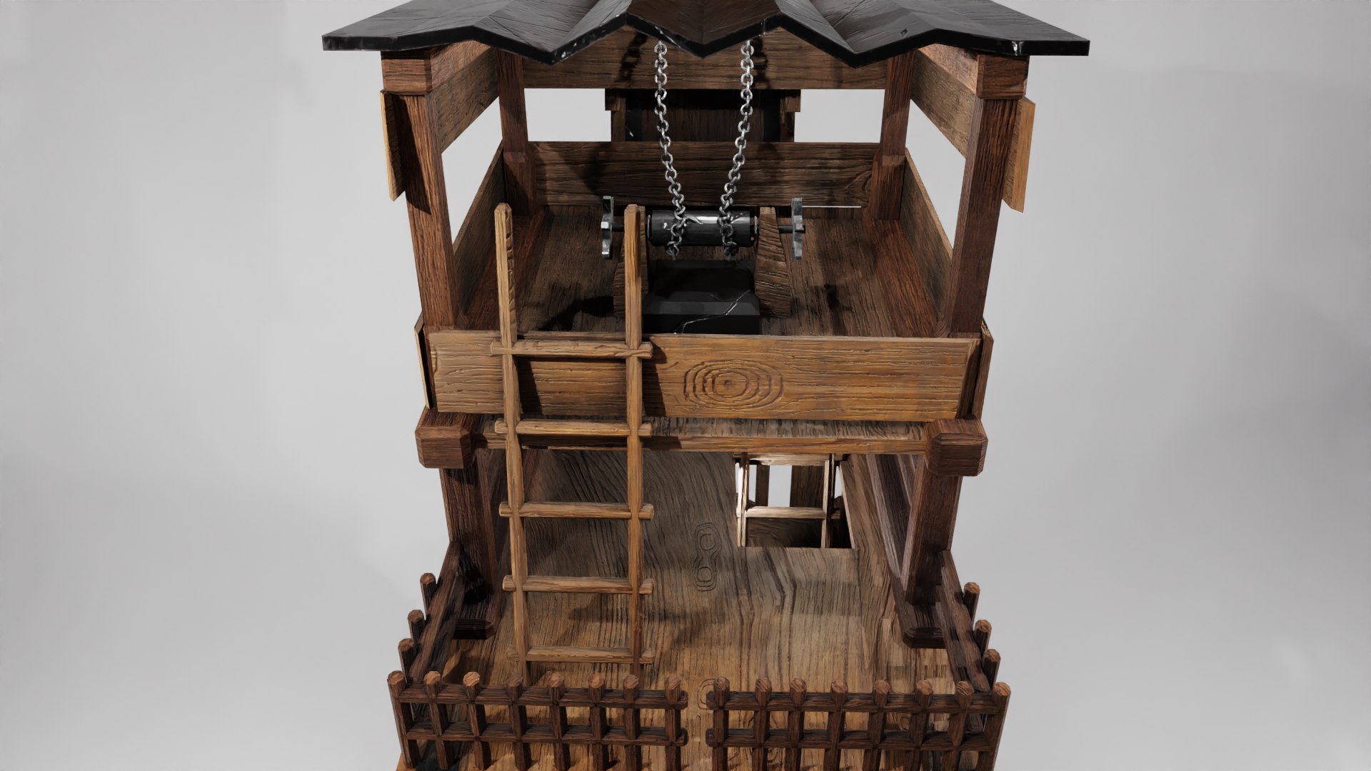 Low Poly Siege Tower With 4K Textures 3D Model - TurboSquid 2183060