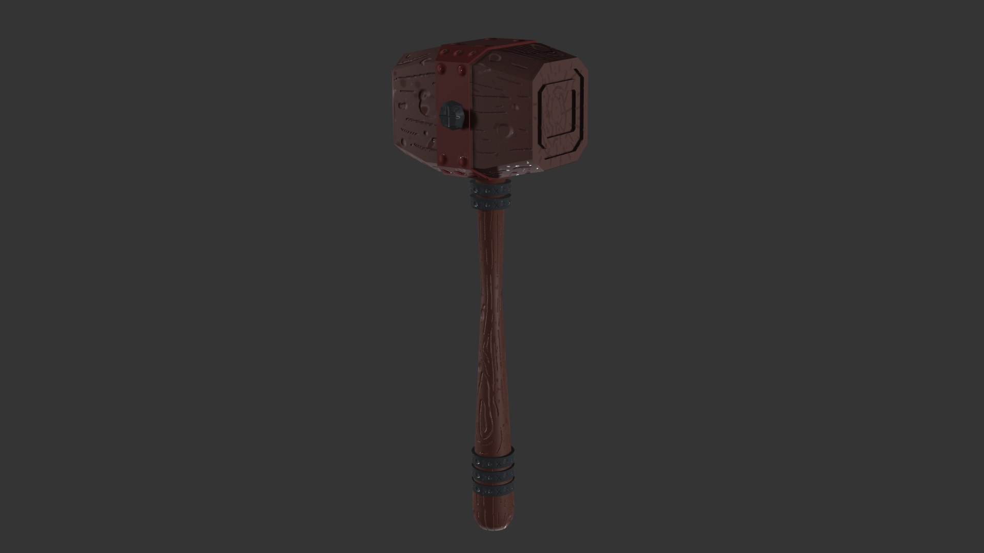 3D 3D MEDIEVAL WOODEN MALLET - TurboSquid 2203887