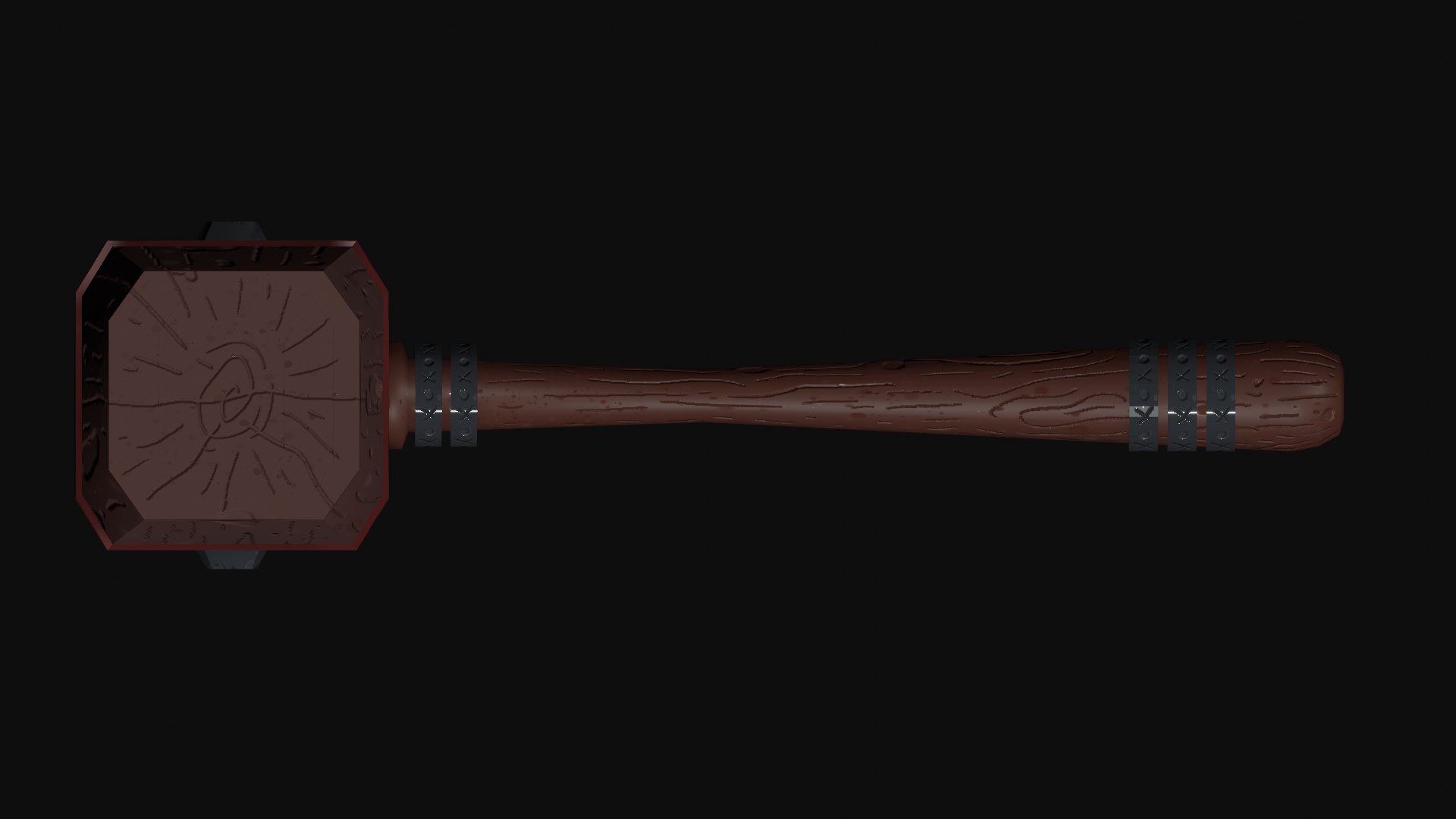 3D 3D MEDIEVAL WOODEN MALLET - TurboSquid 2203887