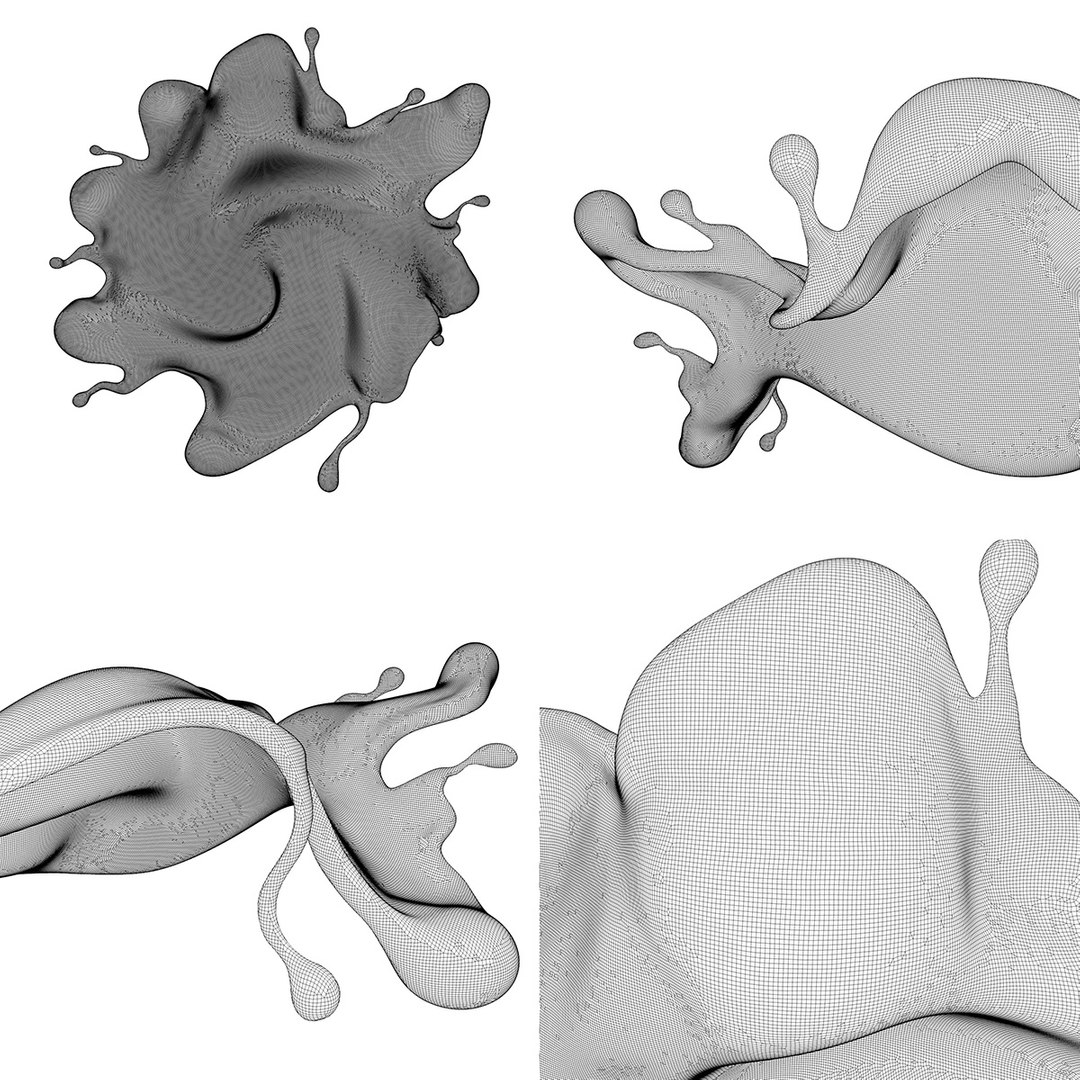 Splash Liquid Water 3D Model - TurboSquid 1627068