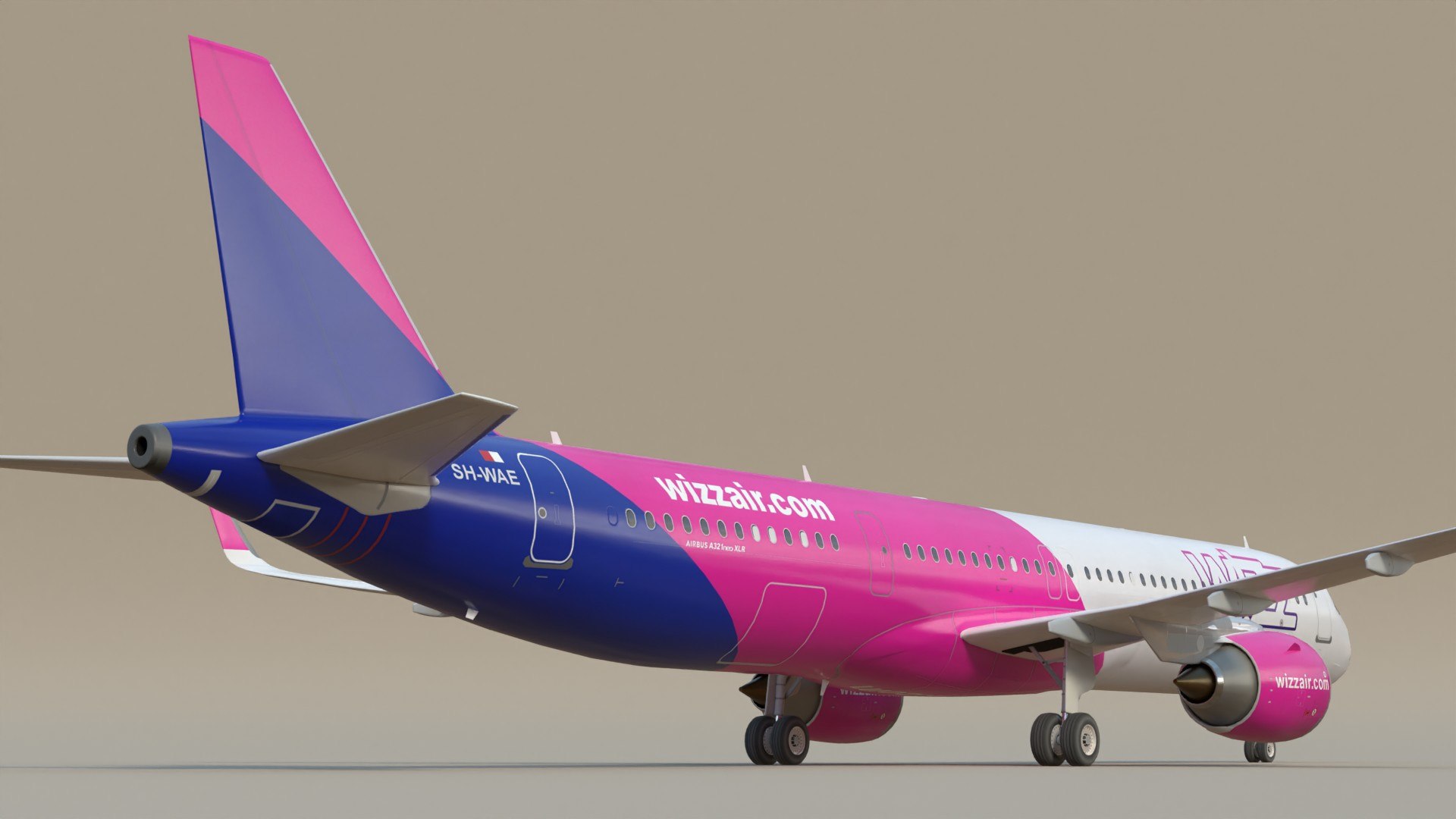 3D Model WizzAir A321 XLR SC - TurboSquid 2281153