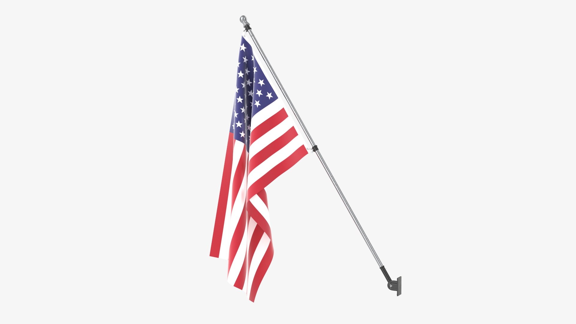 3D Flag Flagpole Outdoor Model - TurboSquid 1698156