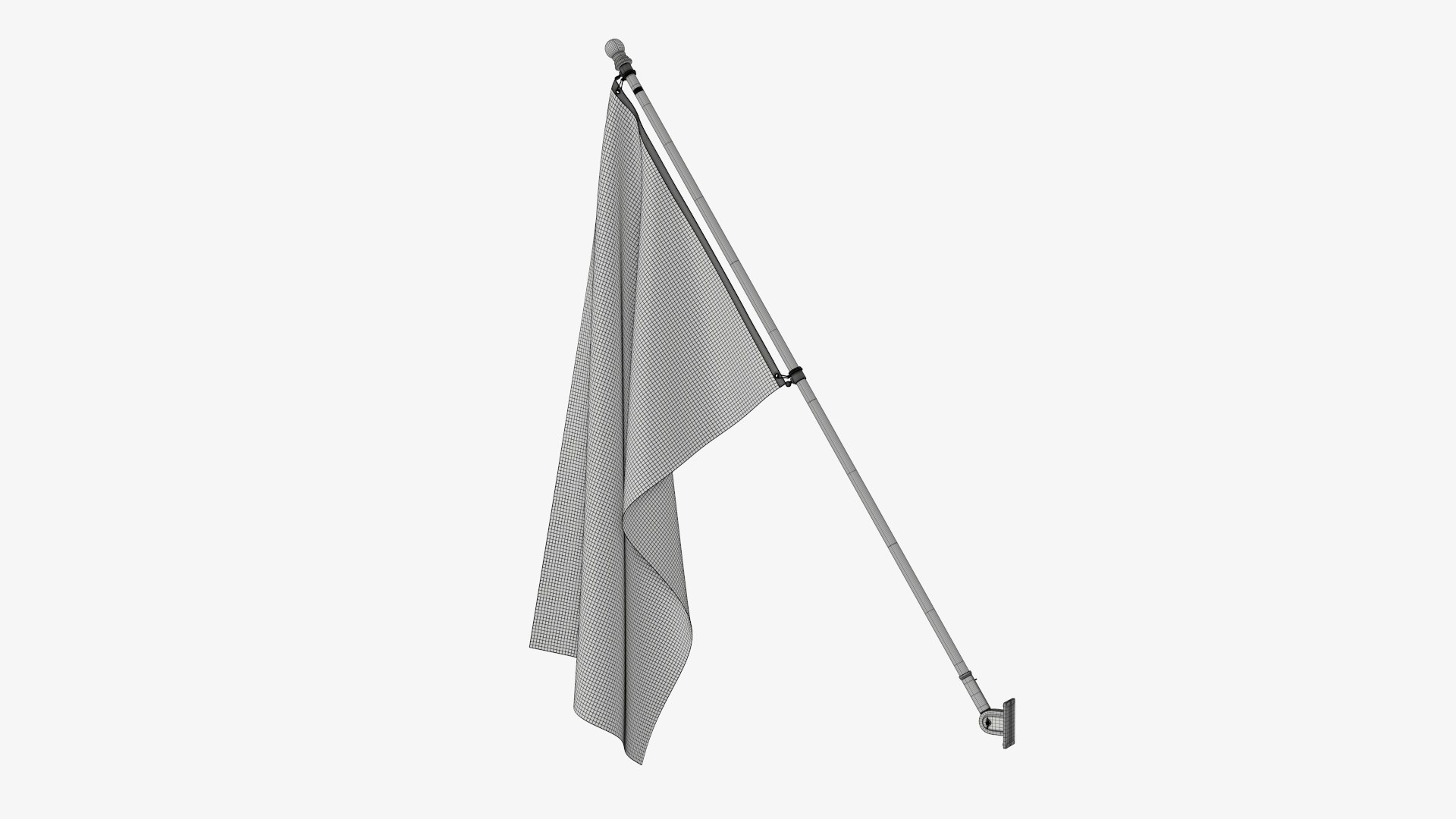 3D Flag Flagpole Outdoor Model - TurboSquid 1698156