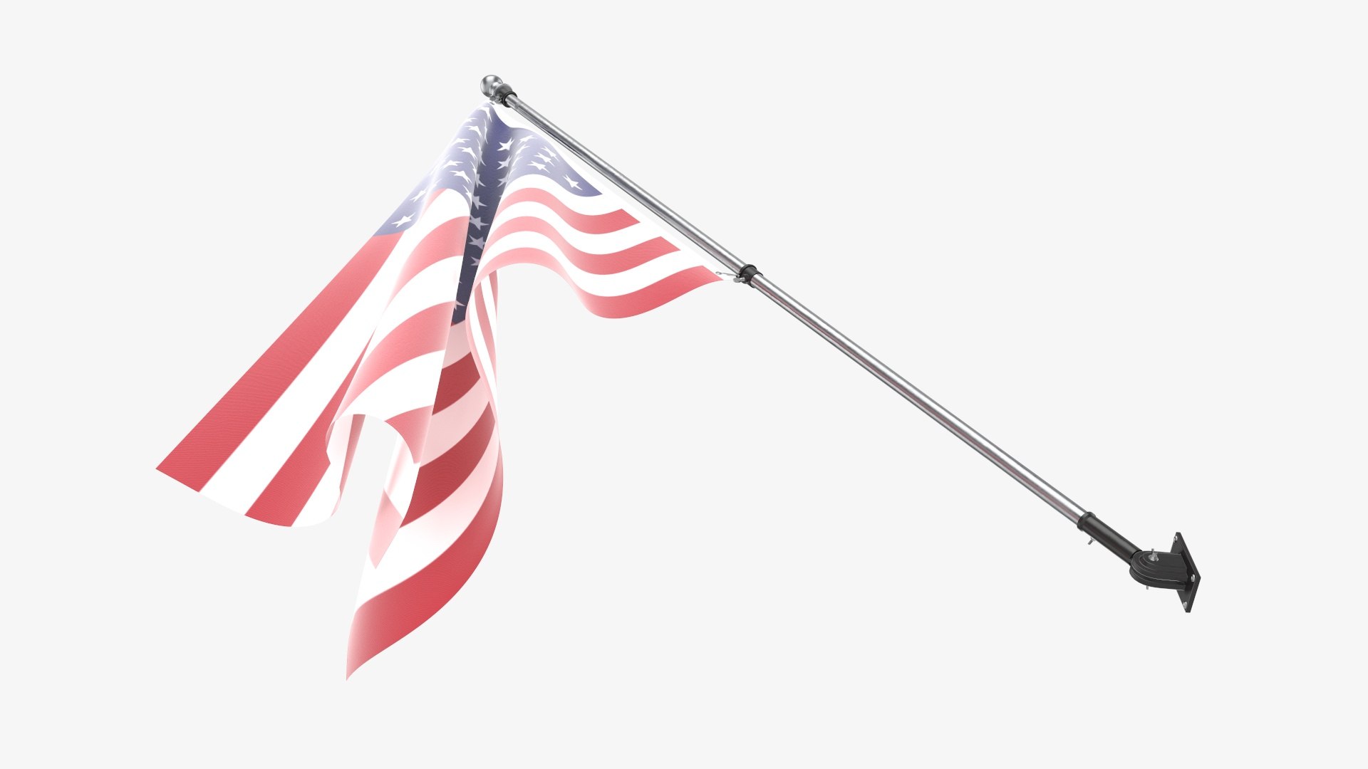 3D Flag Flagpole Outdoor Model - TurboSquid 1698156