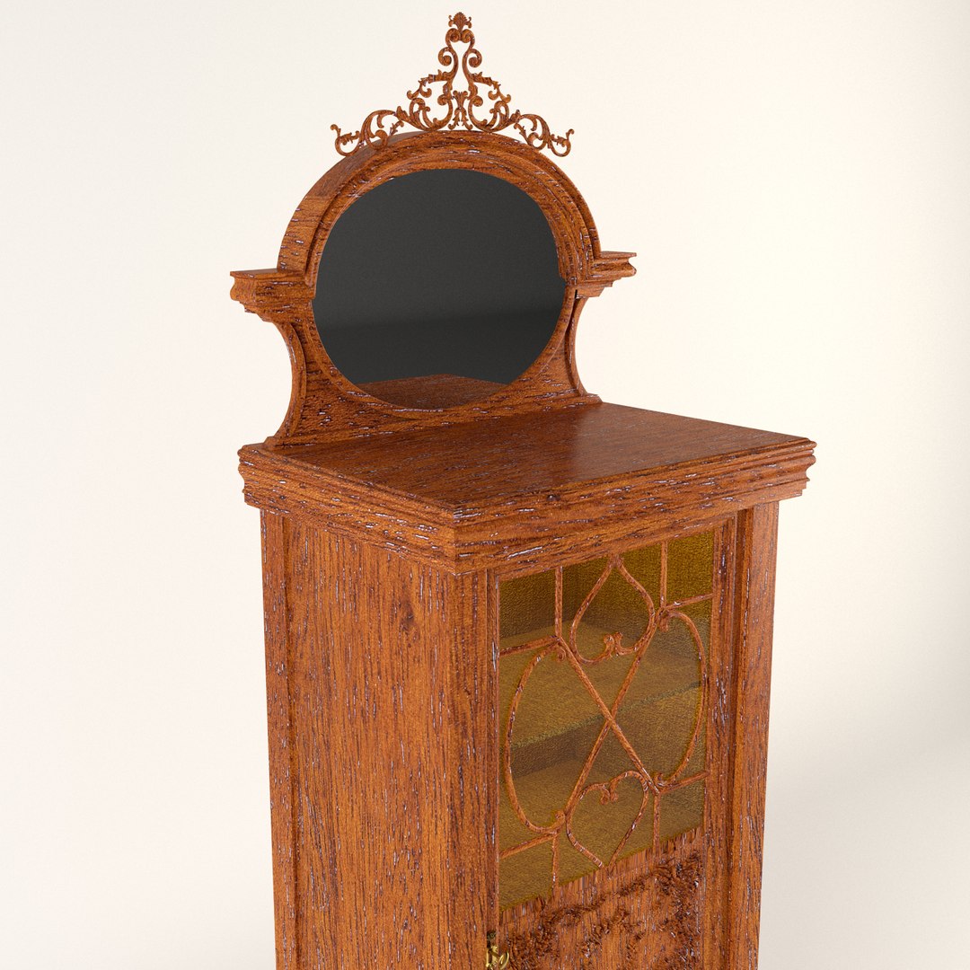 3d Antique Musical Cabinet Model
