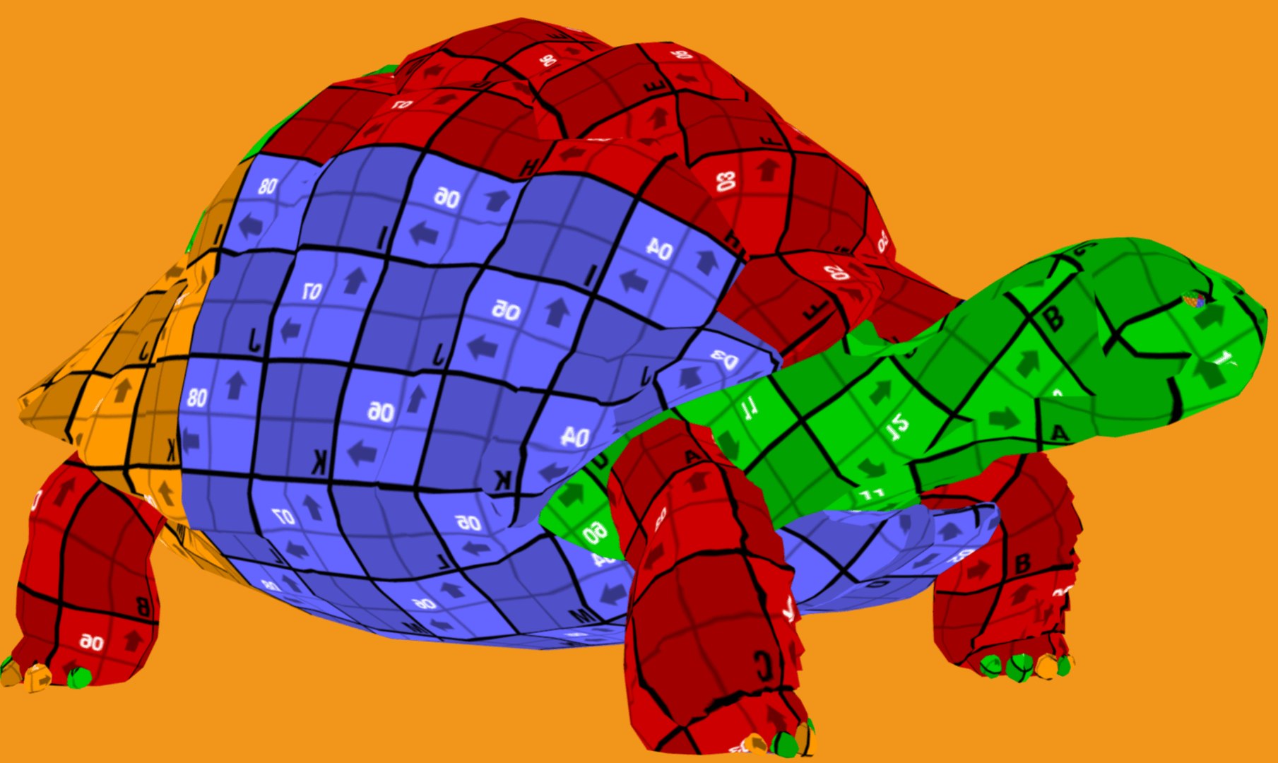 3D Model Tortoise Rigged And Animated - Highly Detailed Model ...