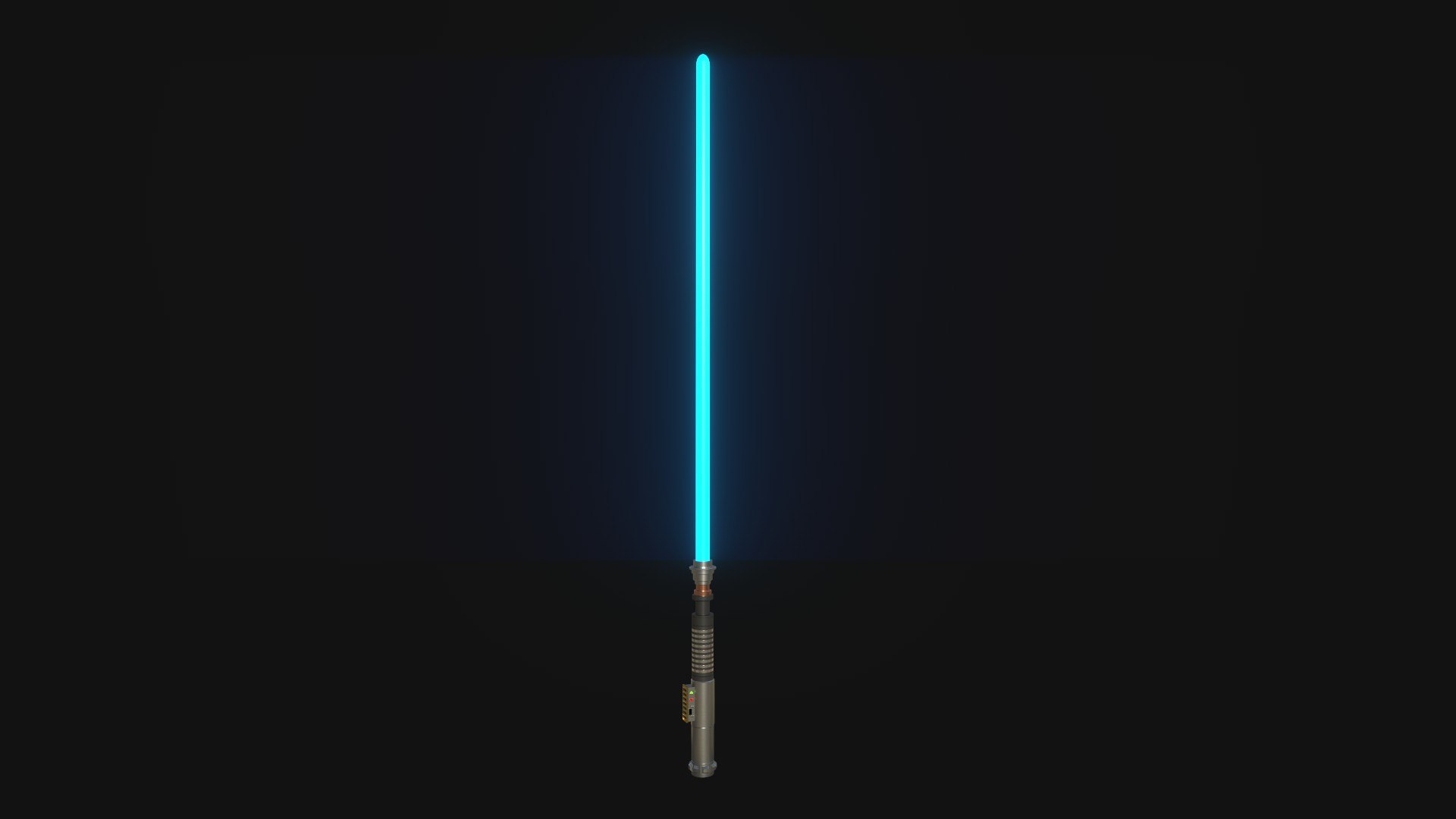 Star Wars Lightsaber 02 Blue - SciFi Character Weapon 3D Model ...