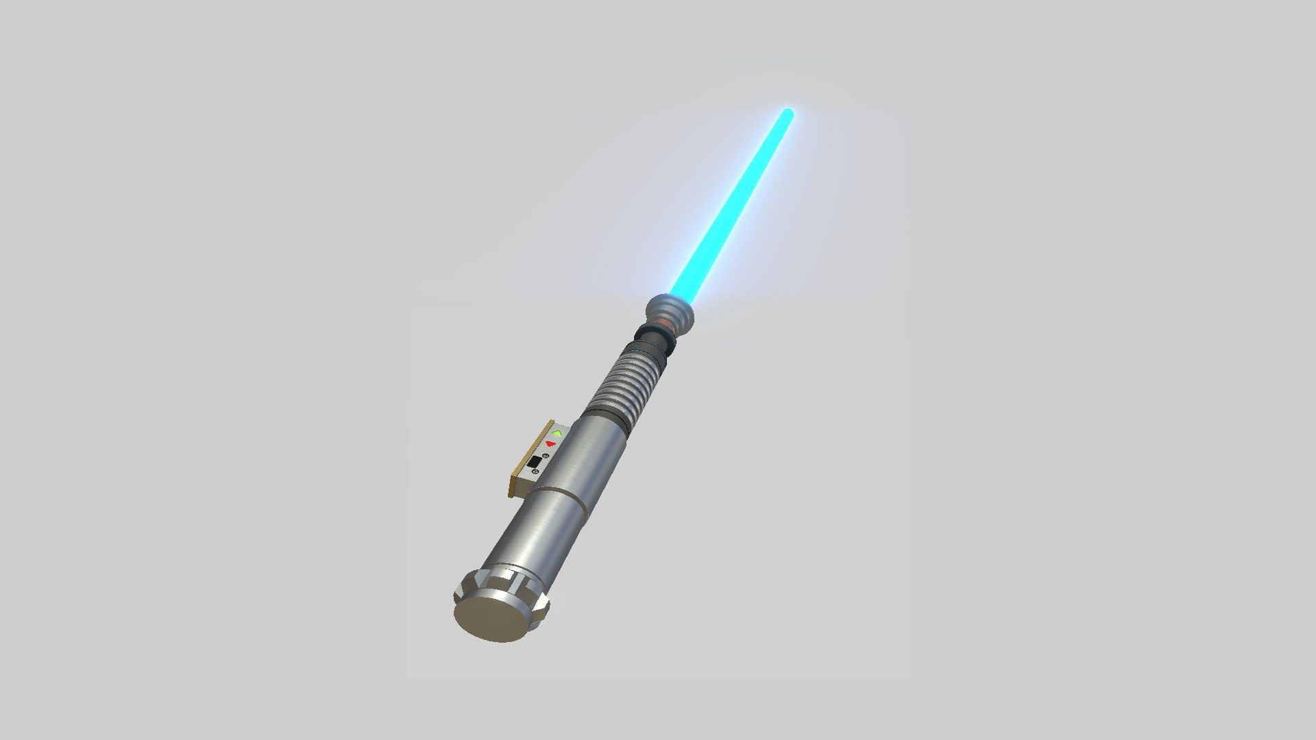 Star Wars Lightsaber 02 Blue - SciFi Character Weapon 3D Model ...