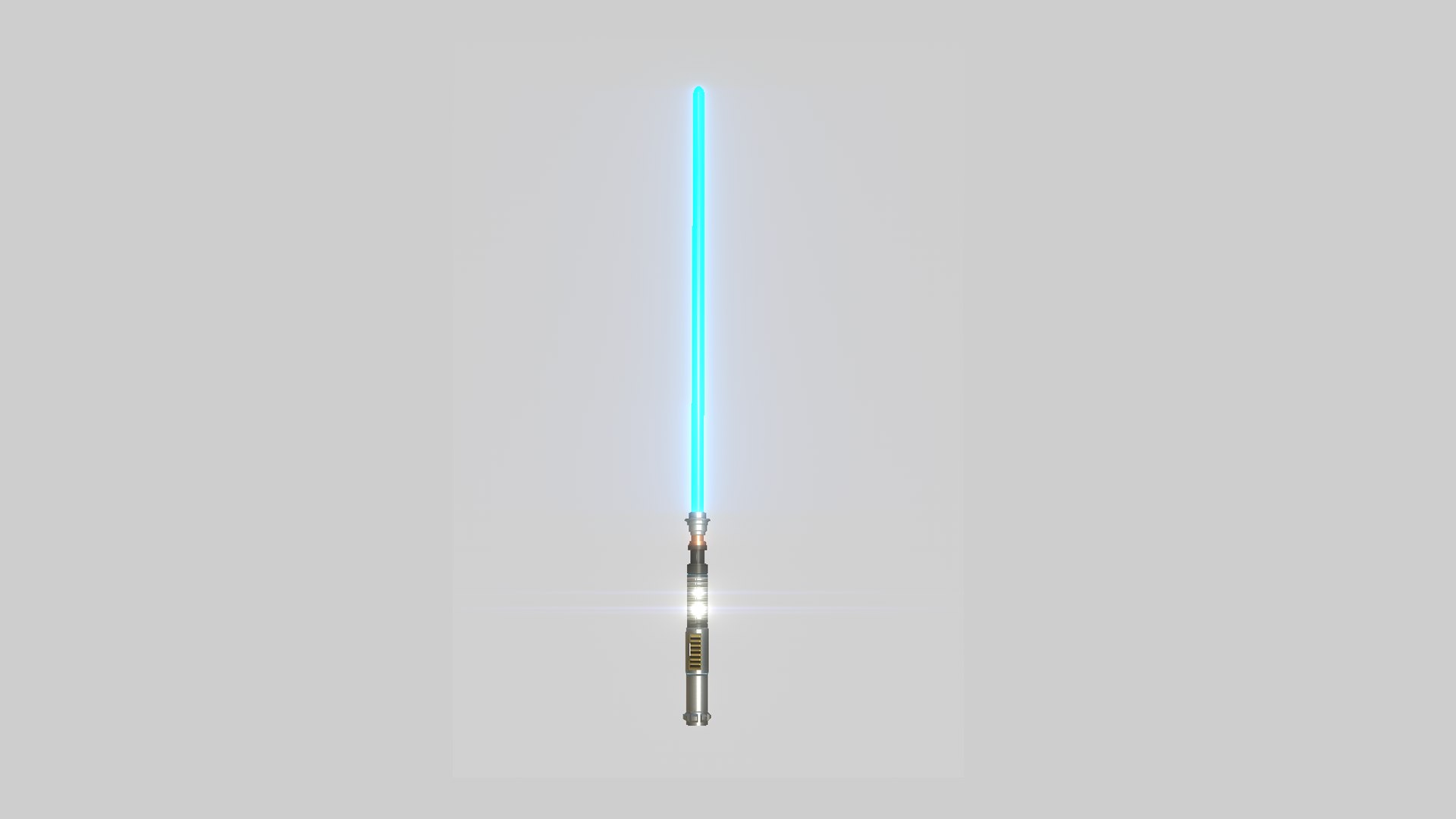 Star Wars Lightsaber 02 Blue - SciFi Character Weapon 3D Model ...