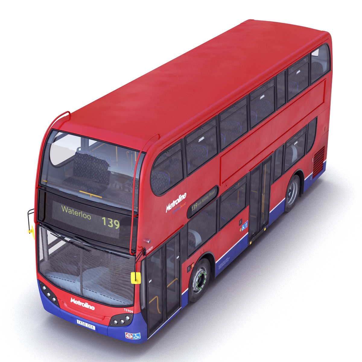 london bus enviro 400 3d c4d